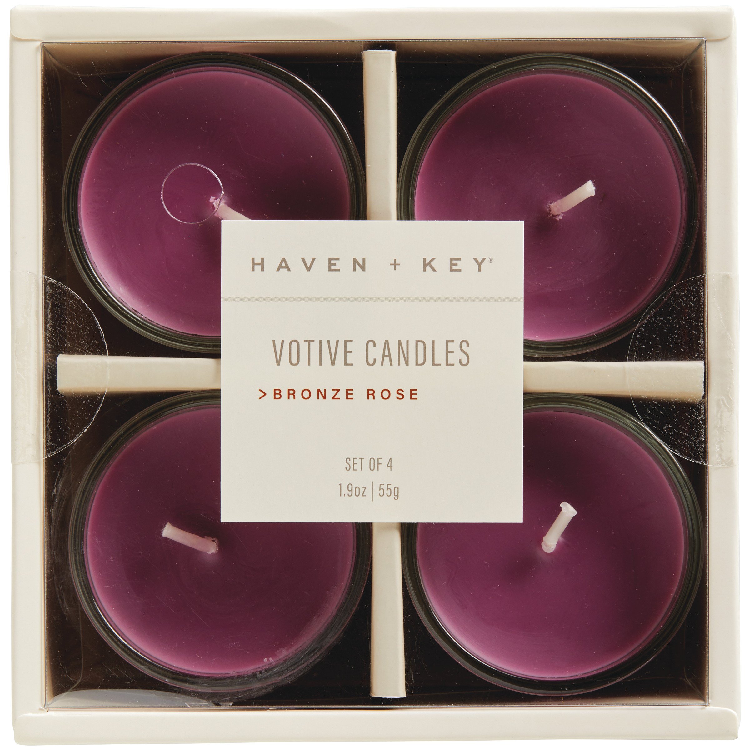 Haven + Key Scented Votive Candle Set - Bronze Rose - Shop Candles at H-E-B