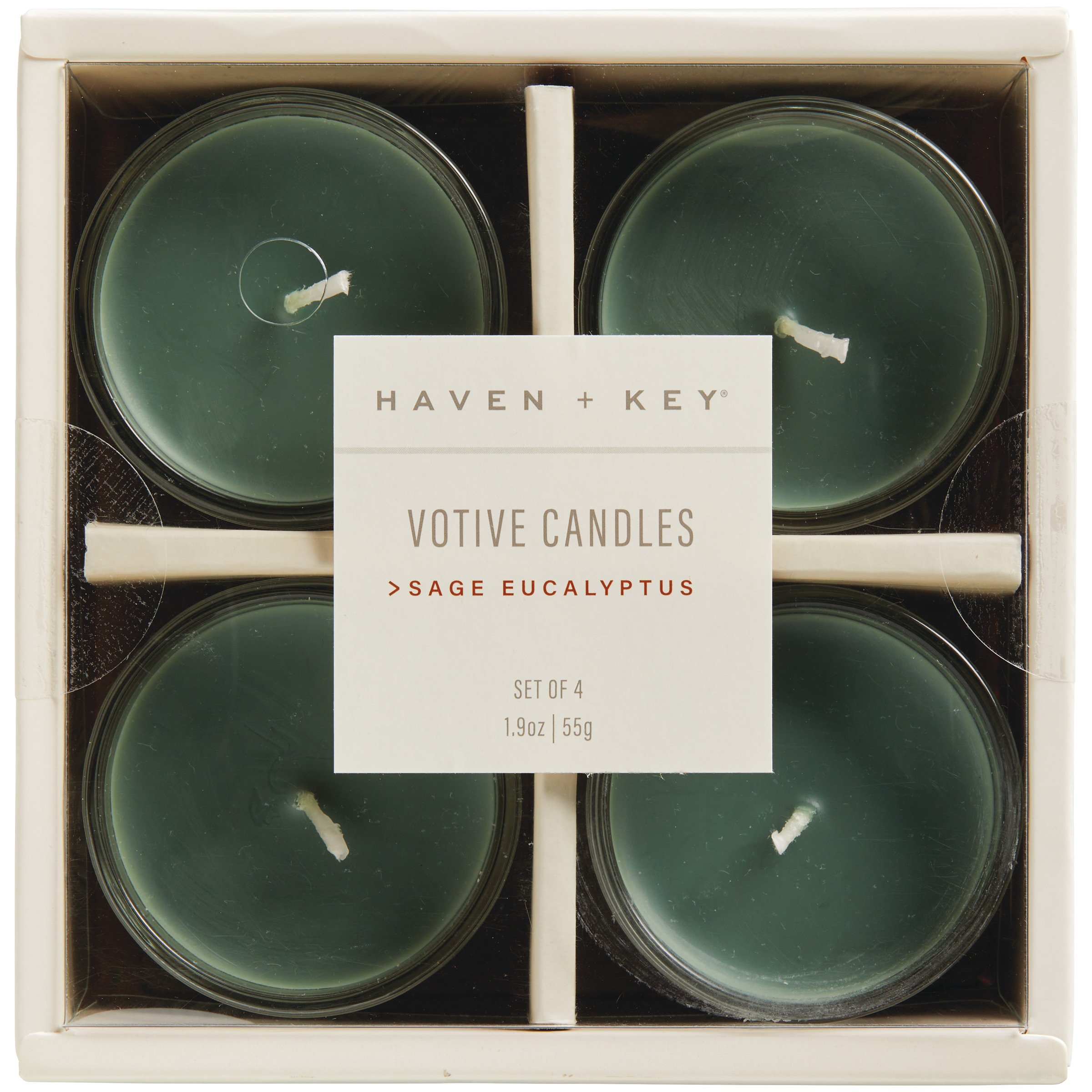 Haven + Key Scented Votive Candle Set - Sage Eucalyptus - Shop Candles ...