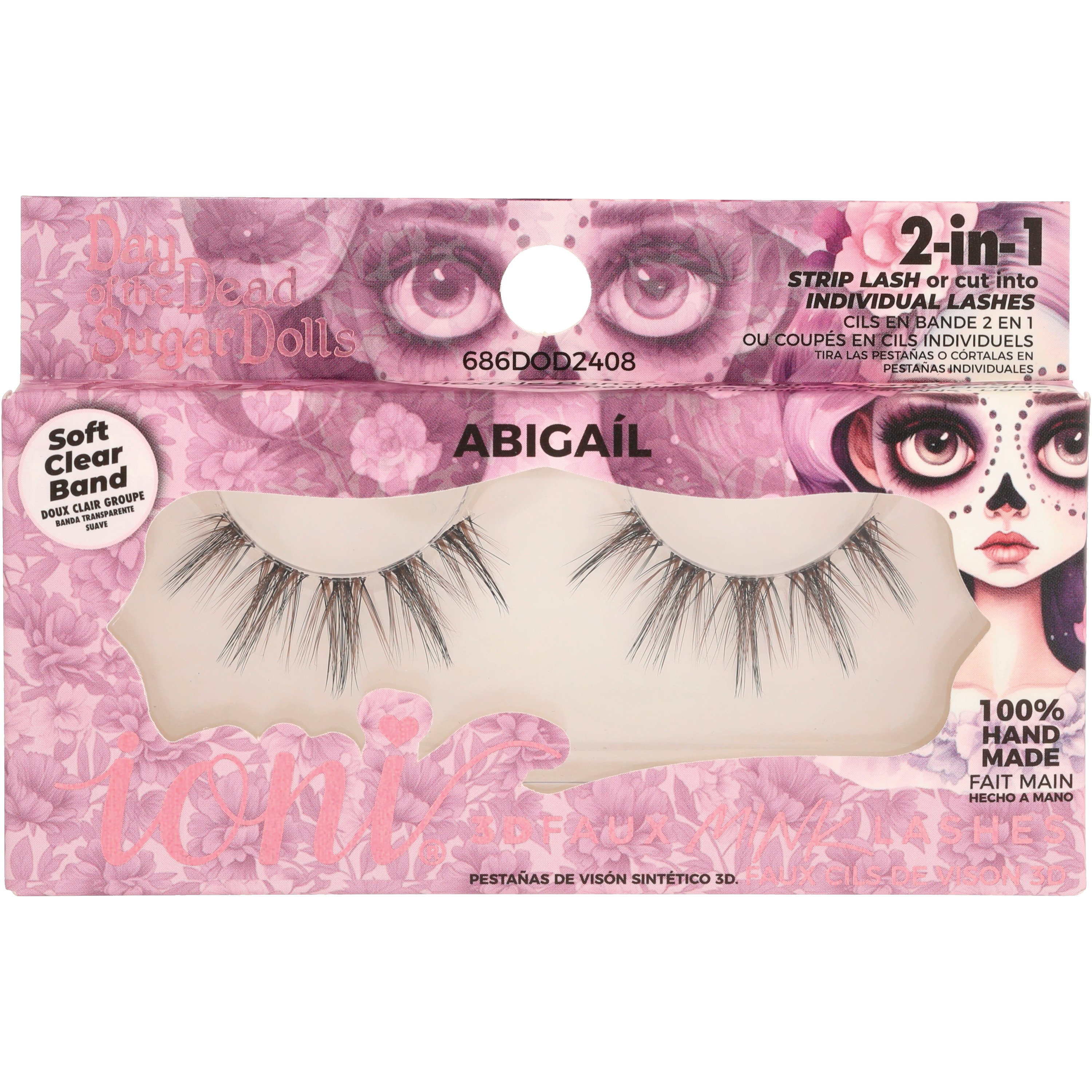 ioni Day of the Dead Sugar Doll 3D Faux Mink Lashes - Abigail - Shop ...