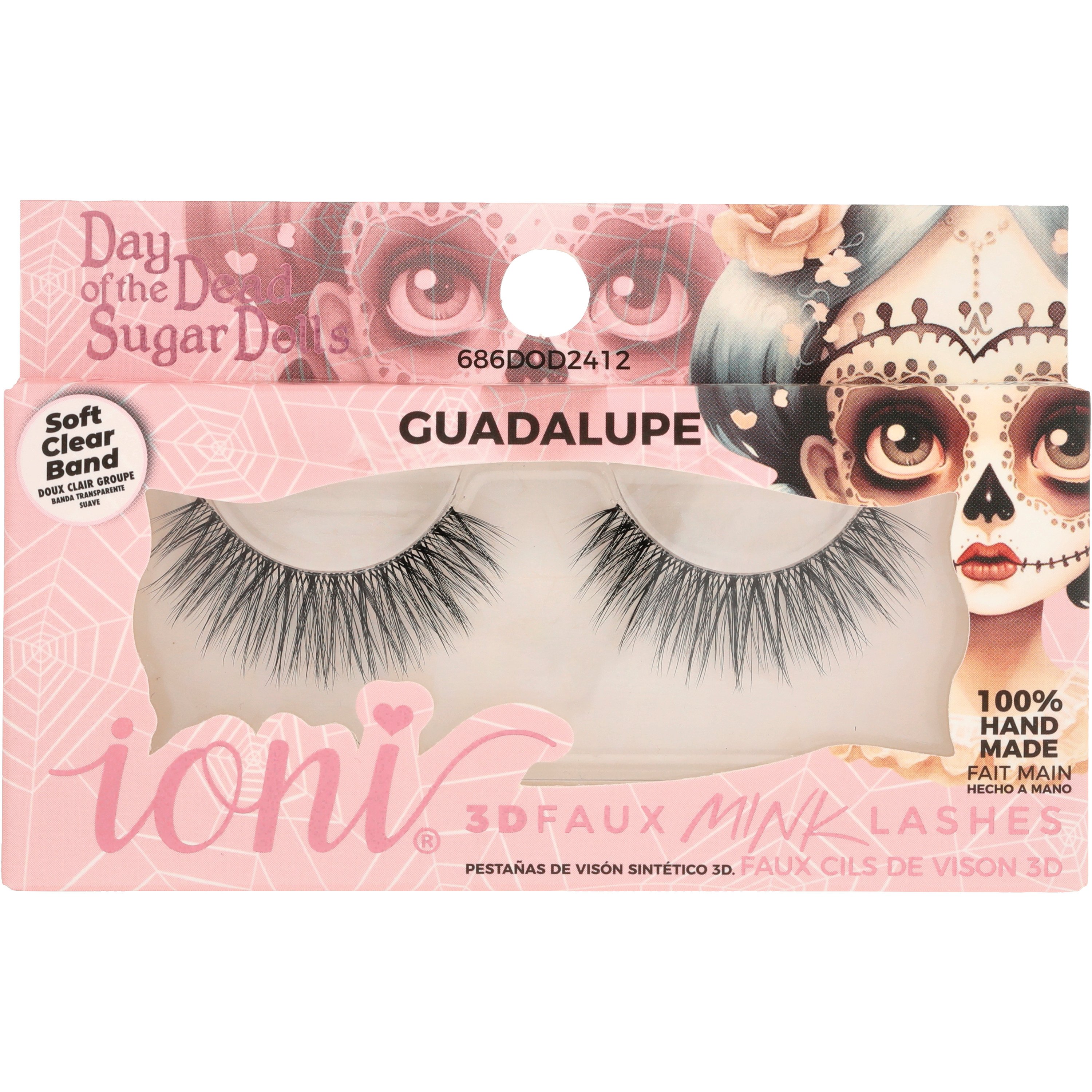 ioni Day of the Dead Sugar Dolls 3D Faux Mink Lashes - Guadalupe - Shop ...
