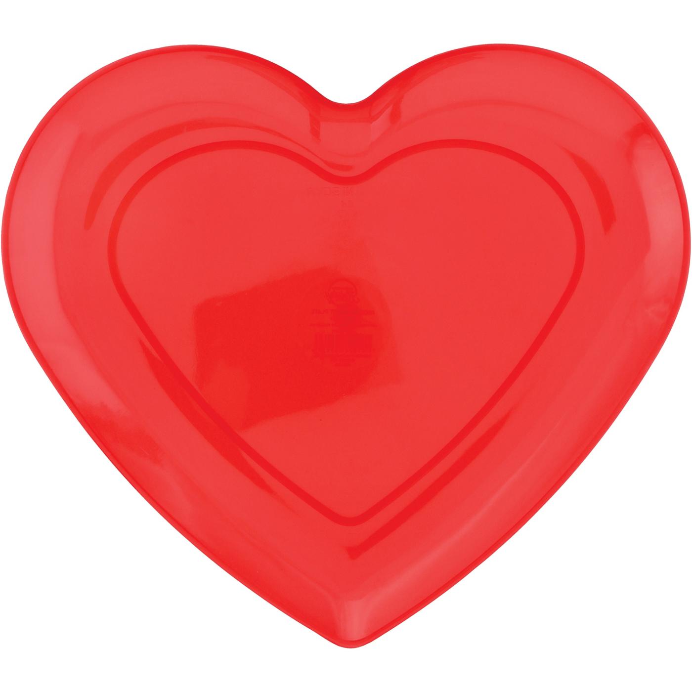 Destination Holiday Frosted Heart Valentine's Plate - Red - Shop ...