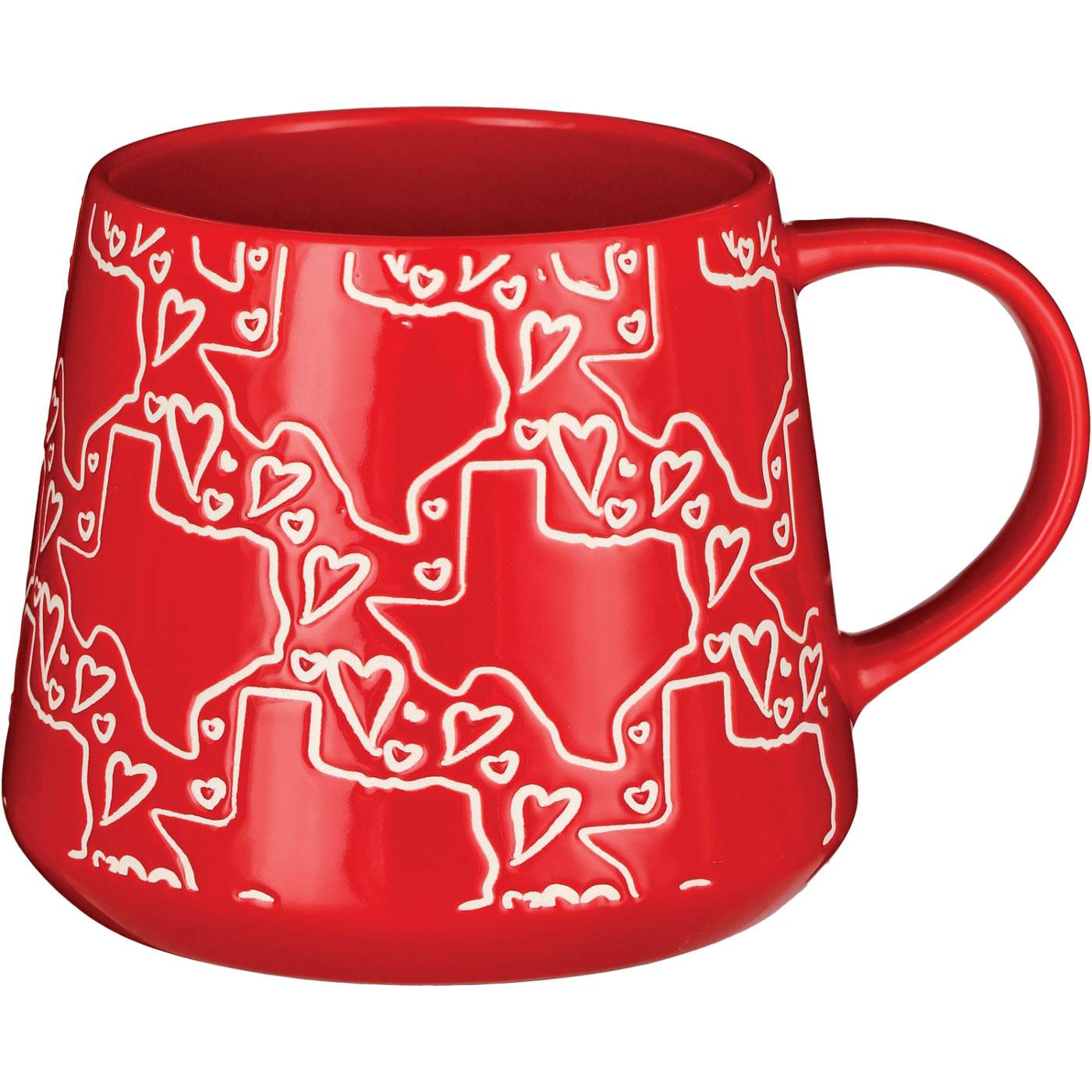 Destination Holiday Texas Ceramic Valentine's Mug - Red - Shop Glasses ...