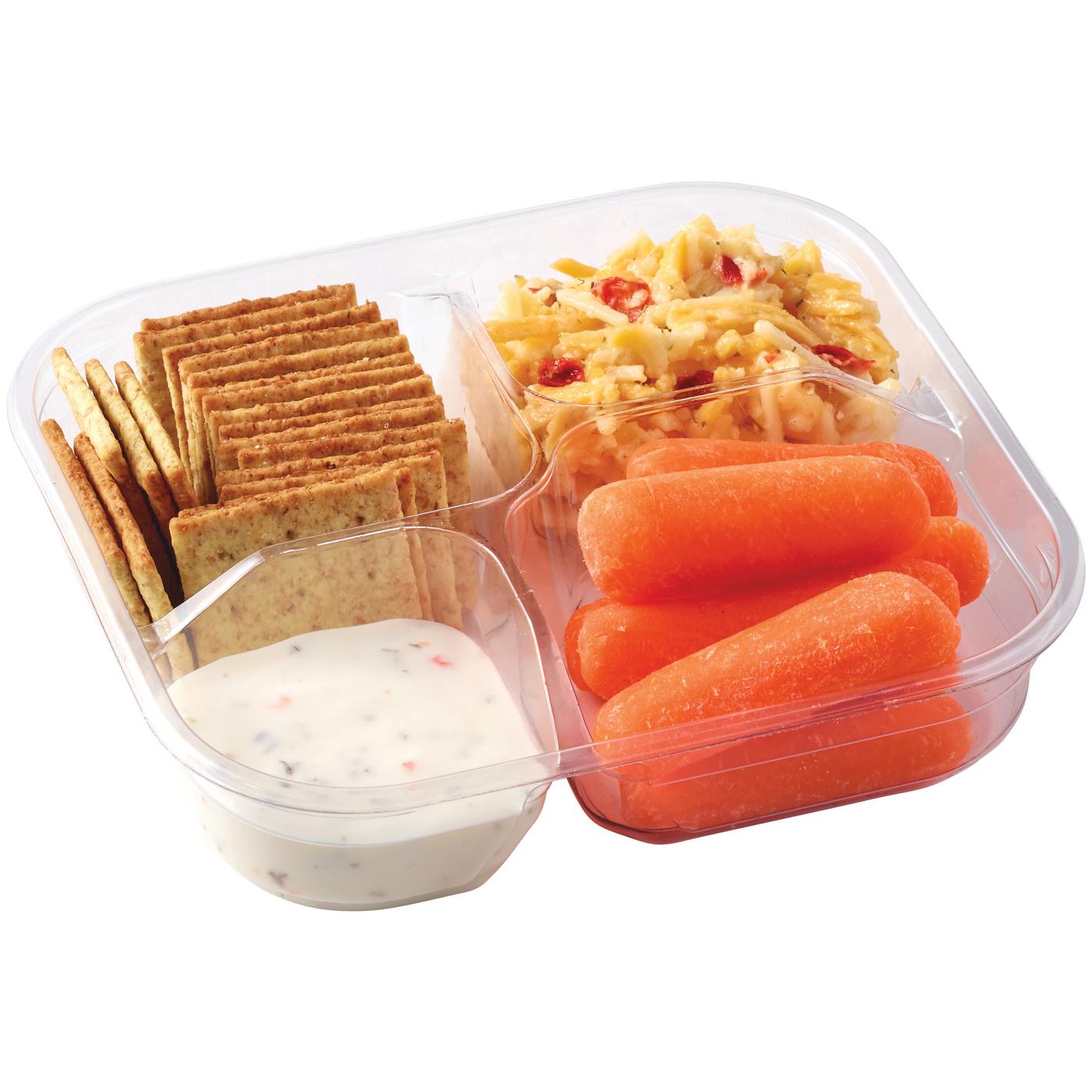 Meal Simple by H-E-B Snack Tray – Pimento Cheese, Crackers & Carrots ...