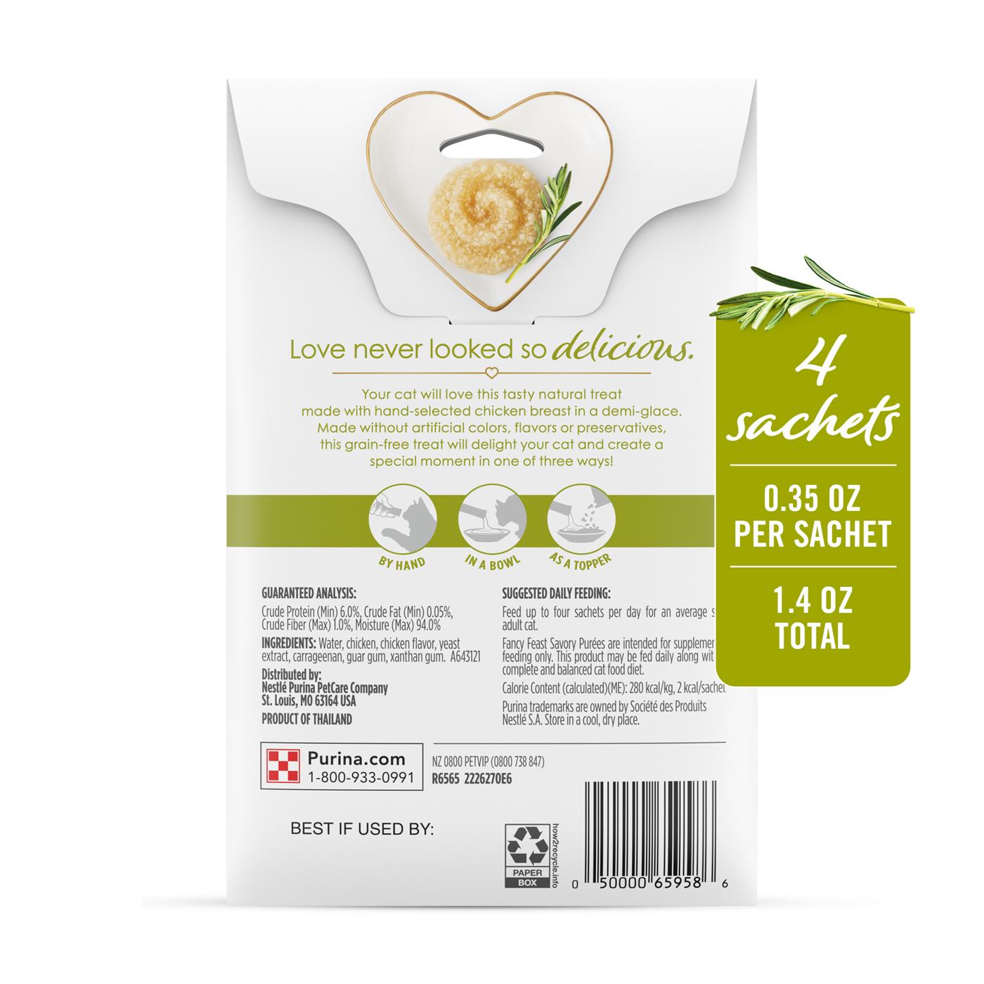 Fancy Feast Savory Puree Naturals Chicken Cat Treats - Shop Treats at H-E-B