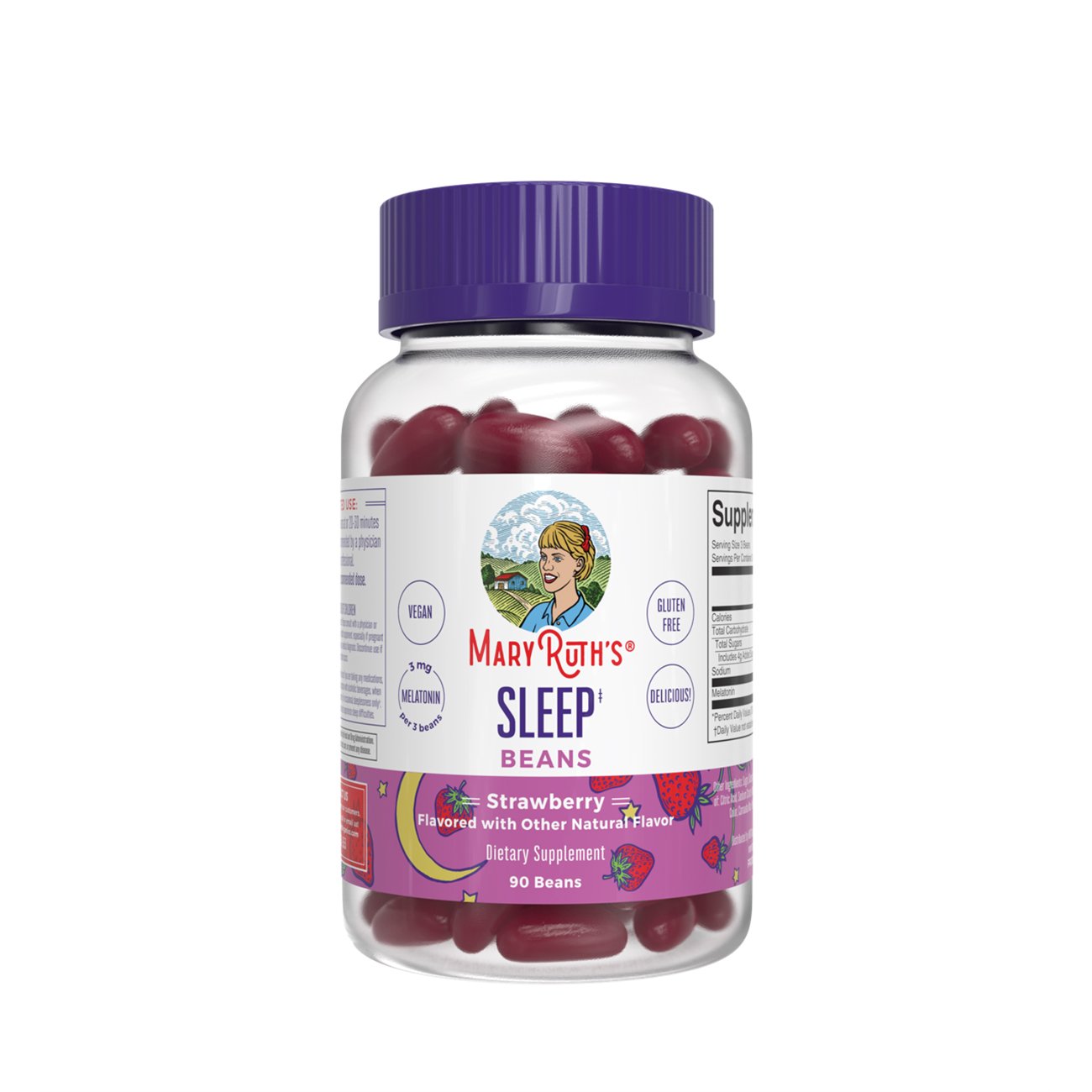 Mary Ruth's Sleep Beans Melatonin Gummies - Strawberry - Shop Sleep ...
