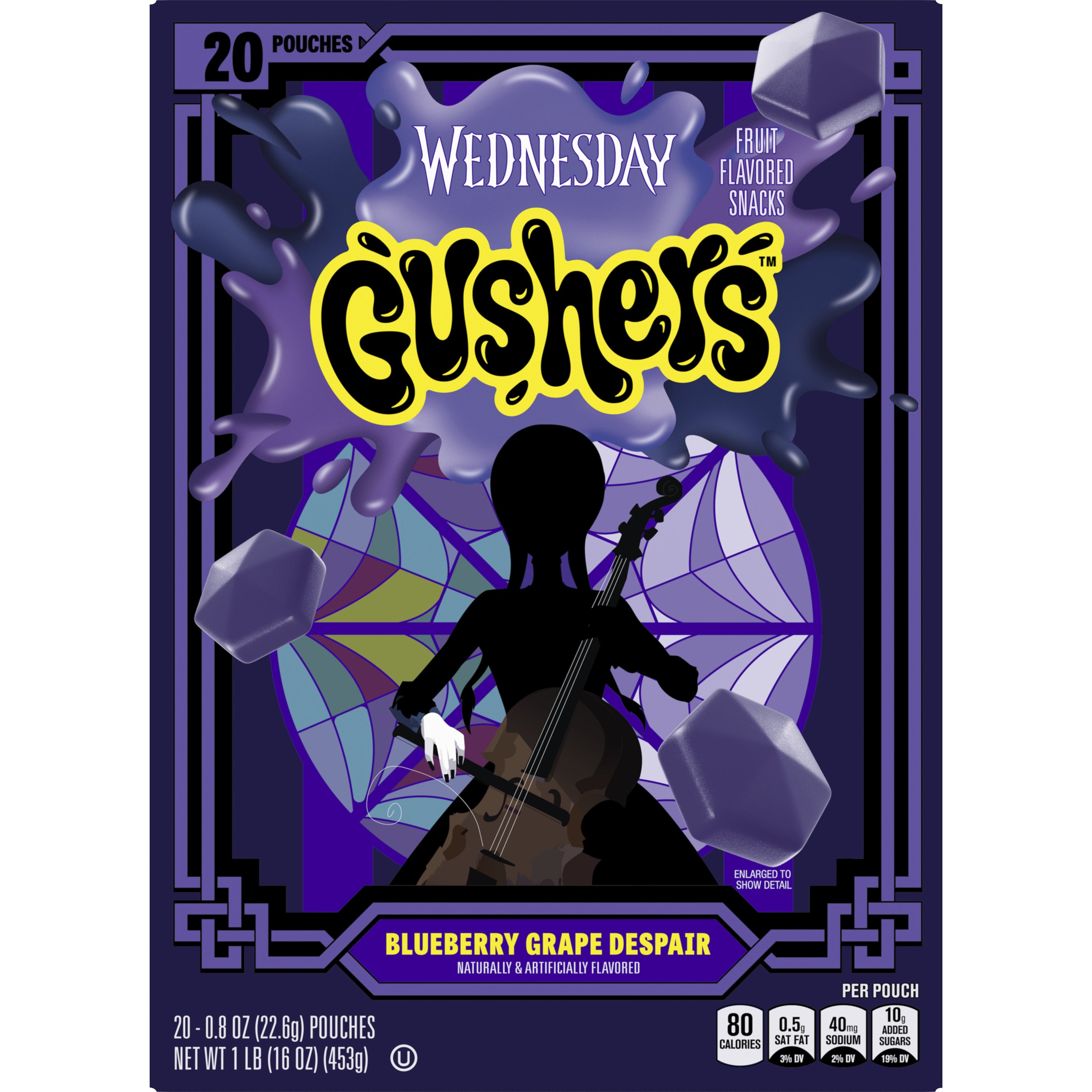 Gushers Wednesday Fruit Snacks - Blueberry Grape Despair - Shop Fruit ...
