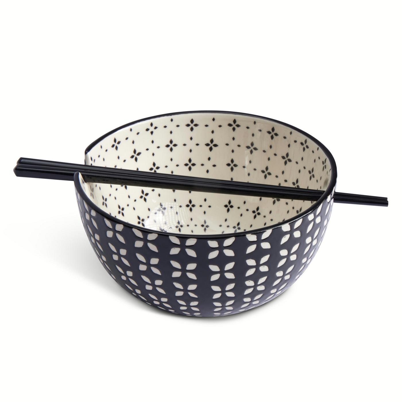 Medici Noodle Bowl & Chopsticks Set - Trefoil, 3 pc - Shop Bowls at H-E-B