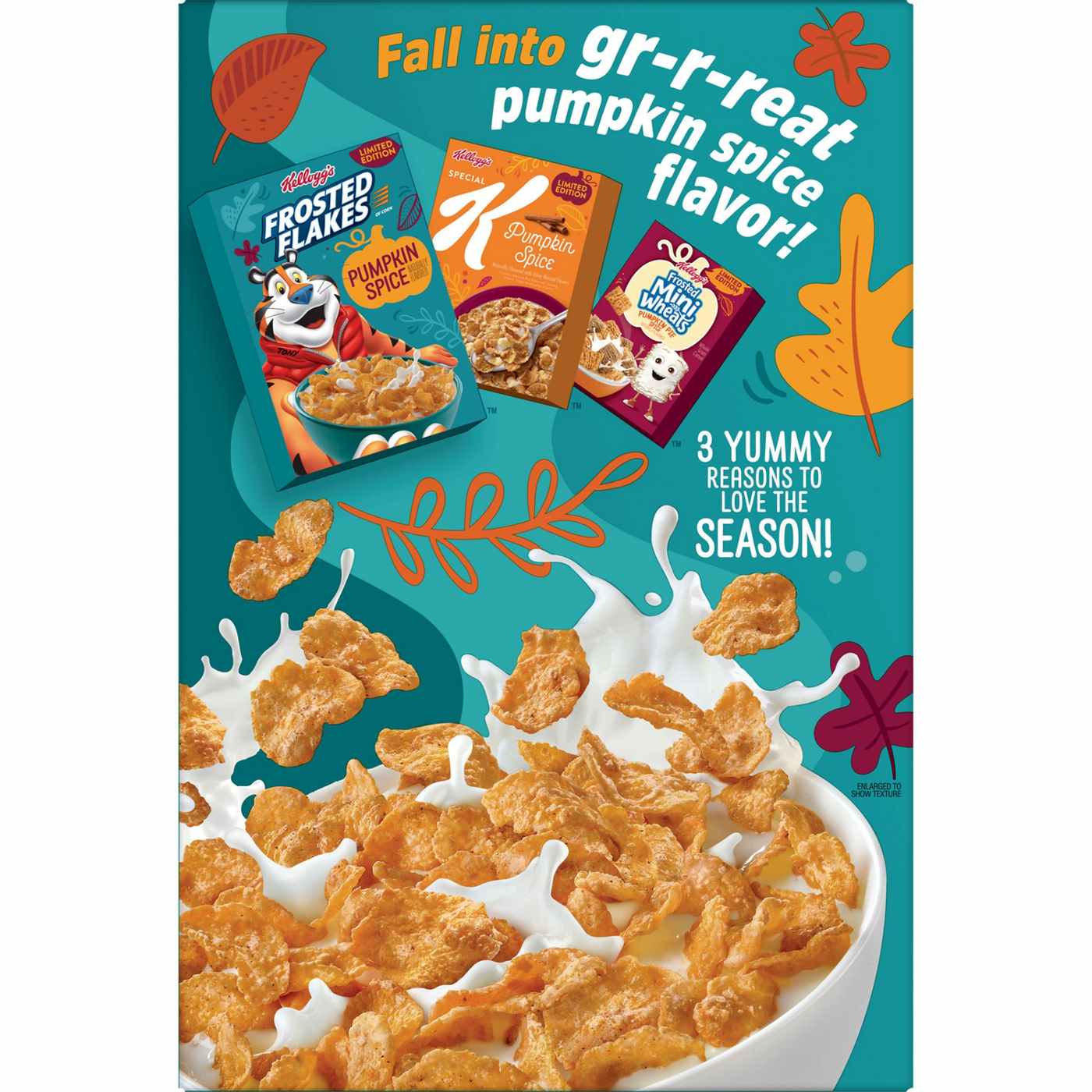 Kelloggs Frosted Flakes Pumpkin Spice Cereal Shop Cereal At H E B