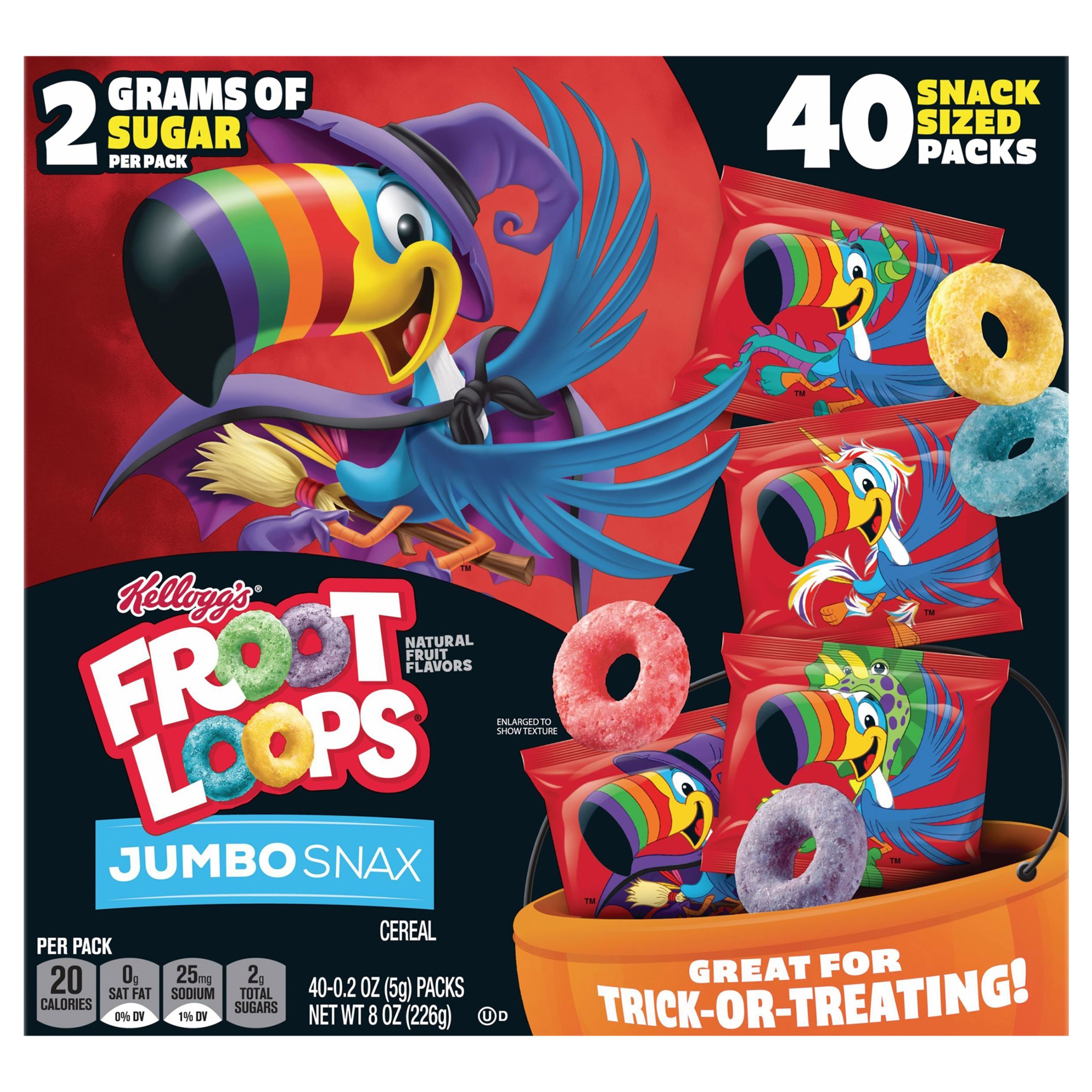 Kellogg's Froot Loops Halloween Jumbo Snax - Shop Cereal at H-E-B