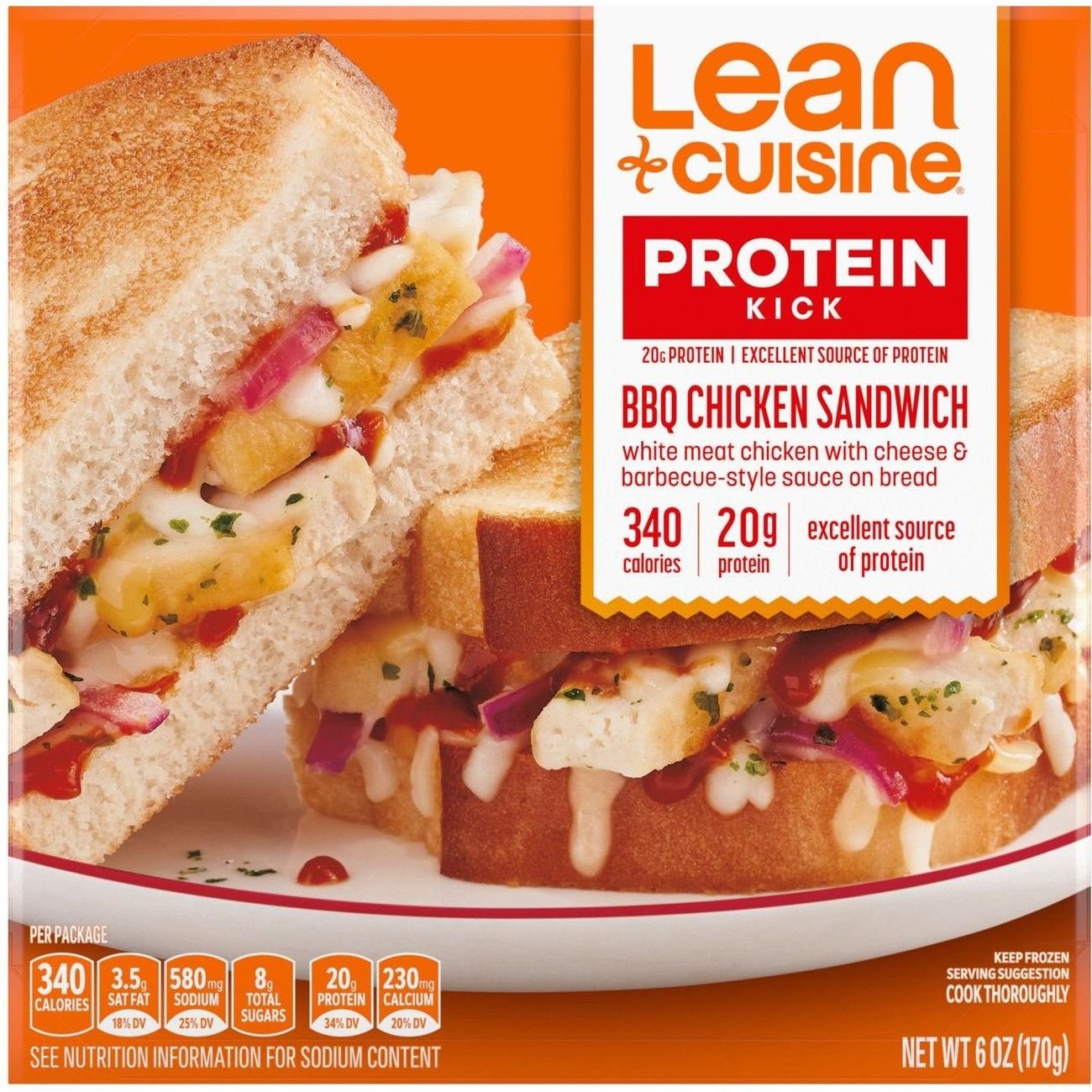 Lean Cuisine Protein Kick BBQ Chicken Sandwich - Shop Entrees & sides ...