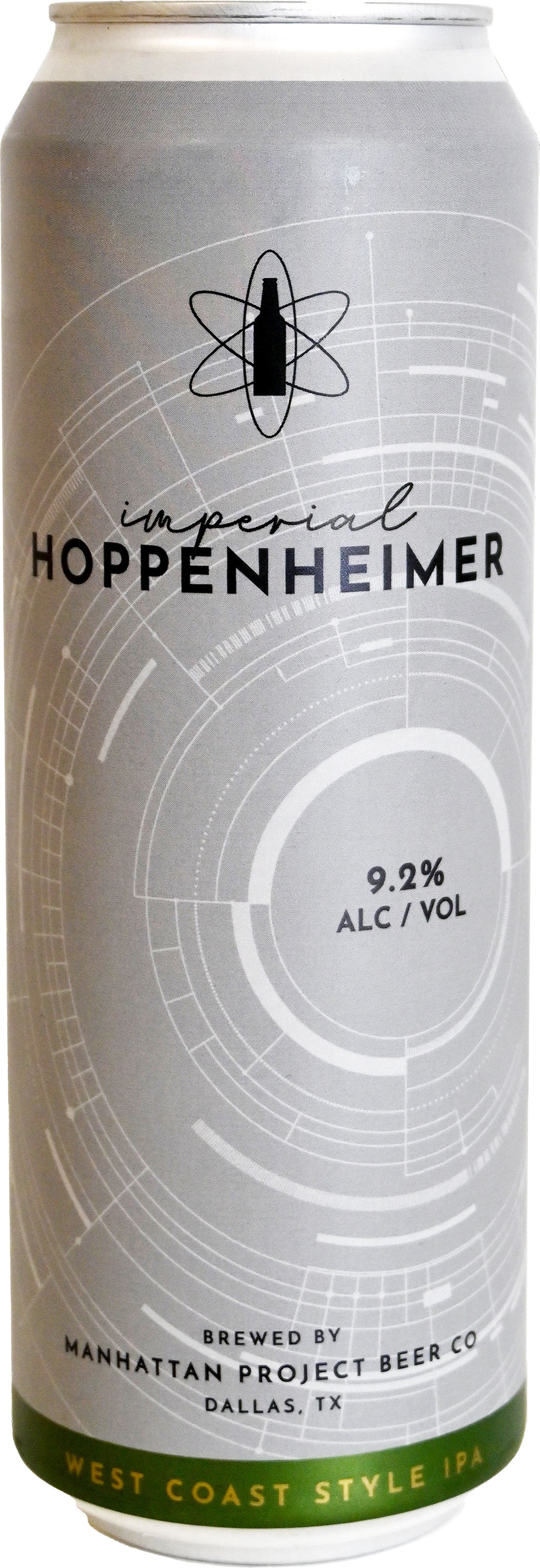 Manhattan Project Beer Company Imperial Hoppenheimer West Coast Style ...