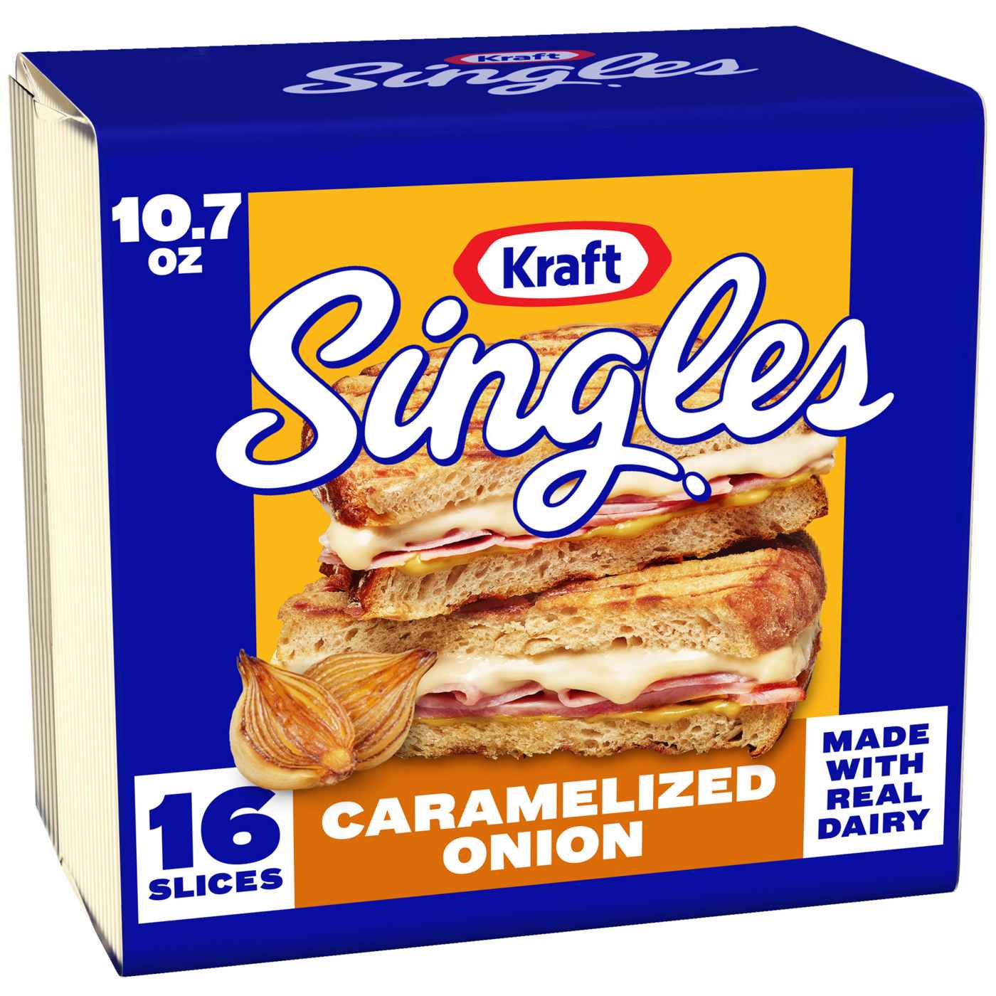Kraft Singles Caramelized Onion Sliced Cheese - Shop Cheese at H-E-B
