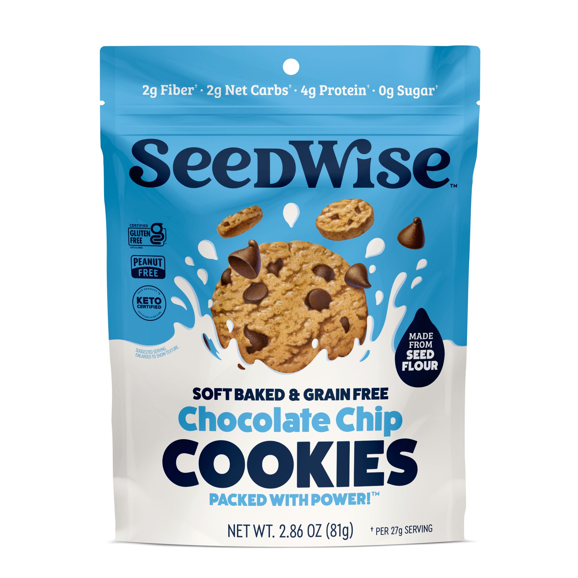 Seedwise Soft Baked & Grain Free Chocolate Chip Cookies - Shop Cookies ...