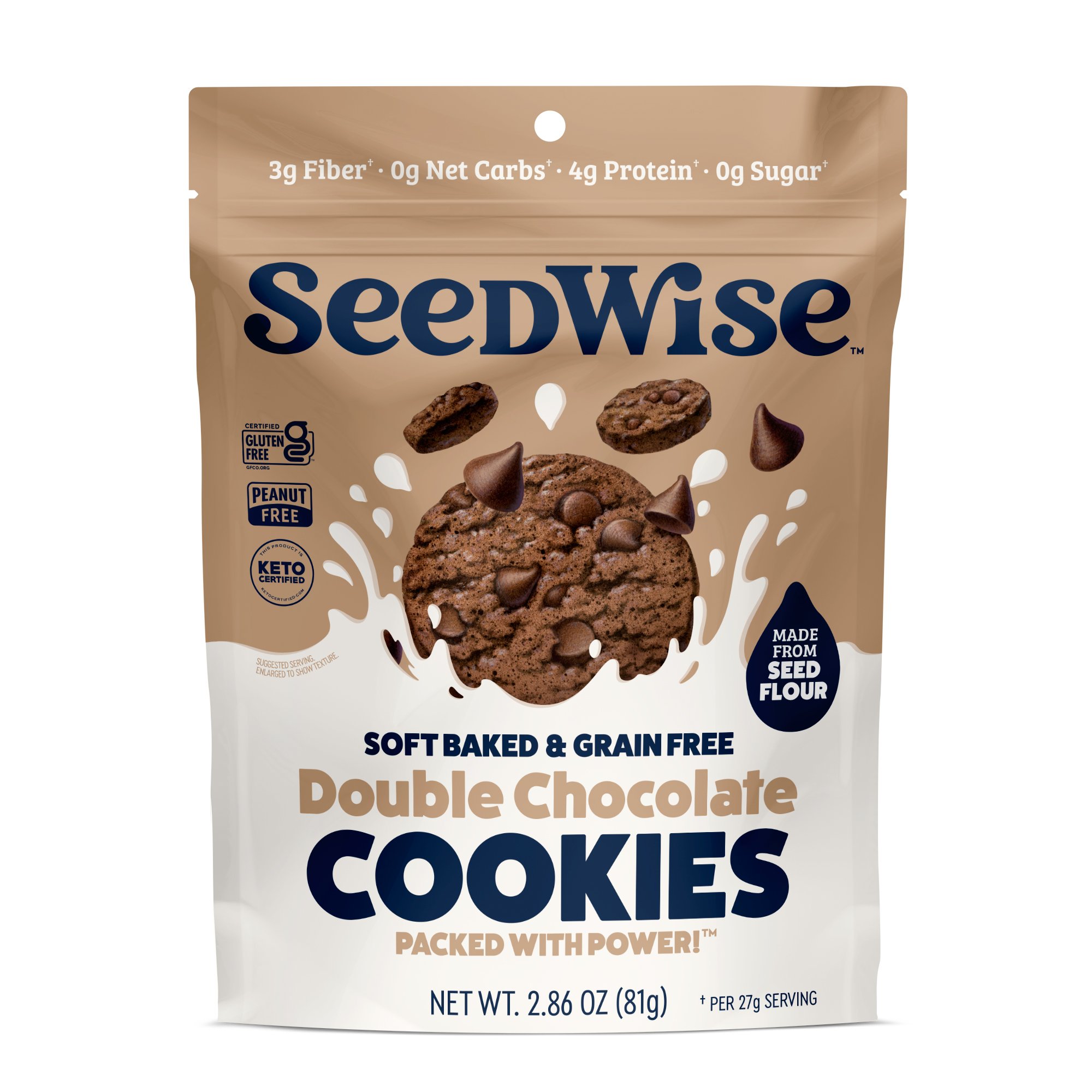 Seedwise Soft Baked & Grain Free Double Chocolate Cookies - Shop ...