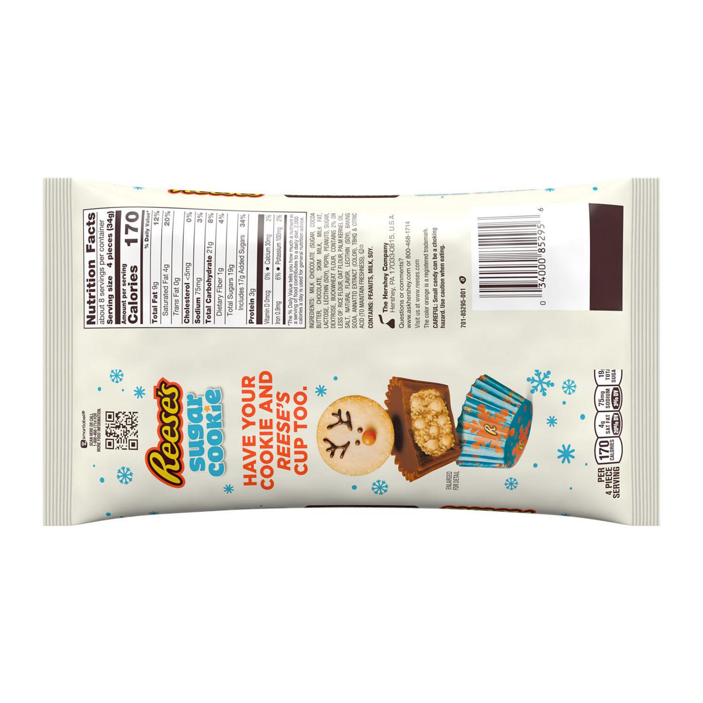 Reese's Sugar Cookie Milk Chocolate Peanut Butter Cups Christmas Candy ...