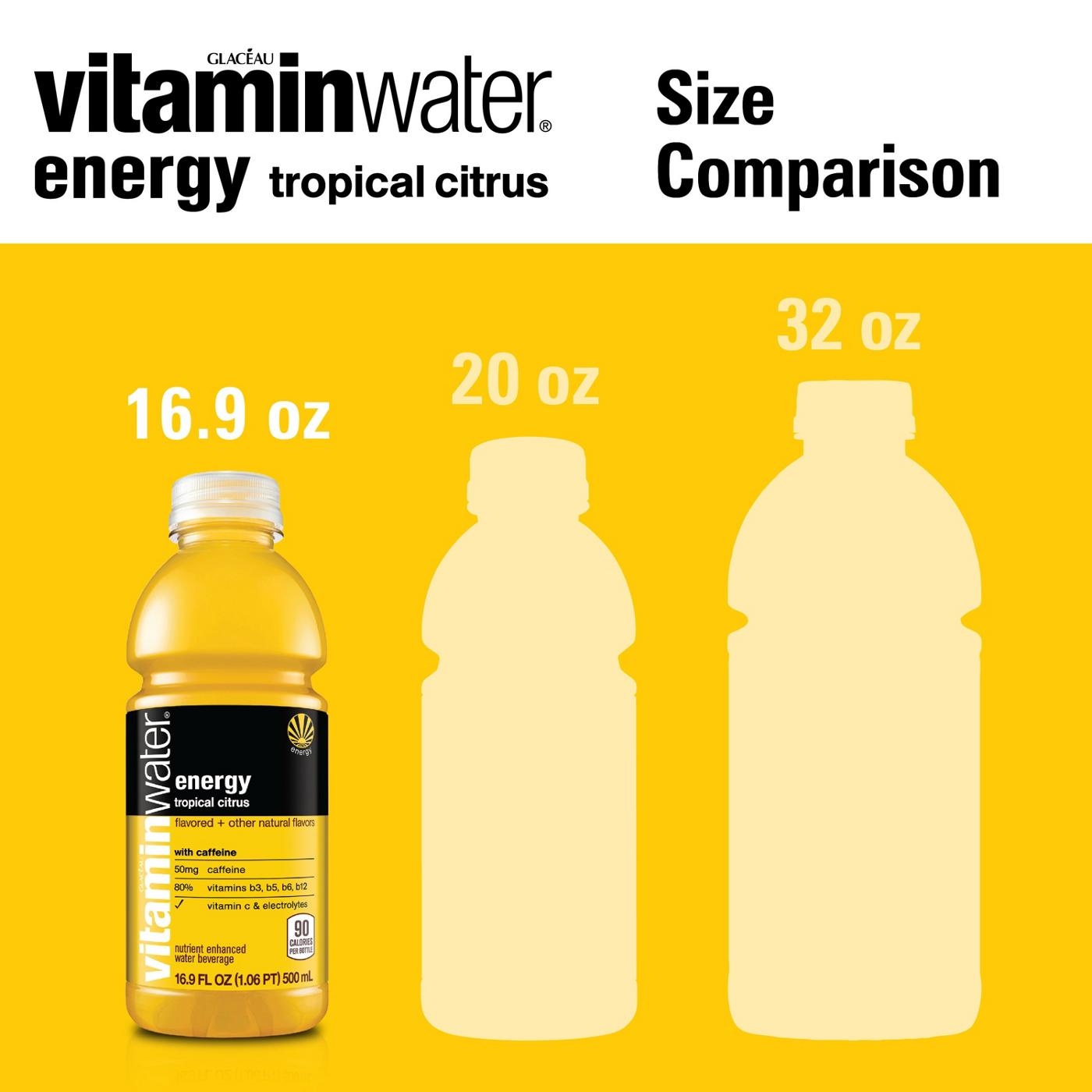 Glaceau Vitaminwater Tropical Citrus Nutrient Enhanced Water Beverage ...