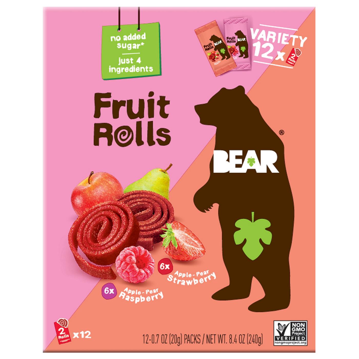 Bear Fruit Rolls - Variety Pack - Shop Fruit snacks at H-E-B
