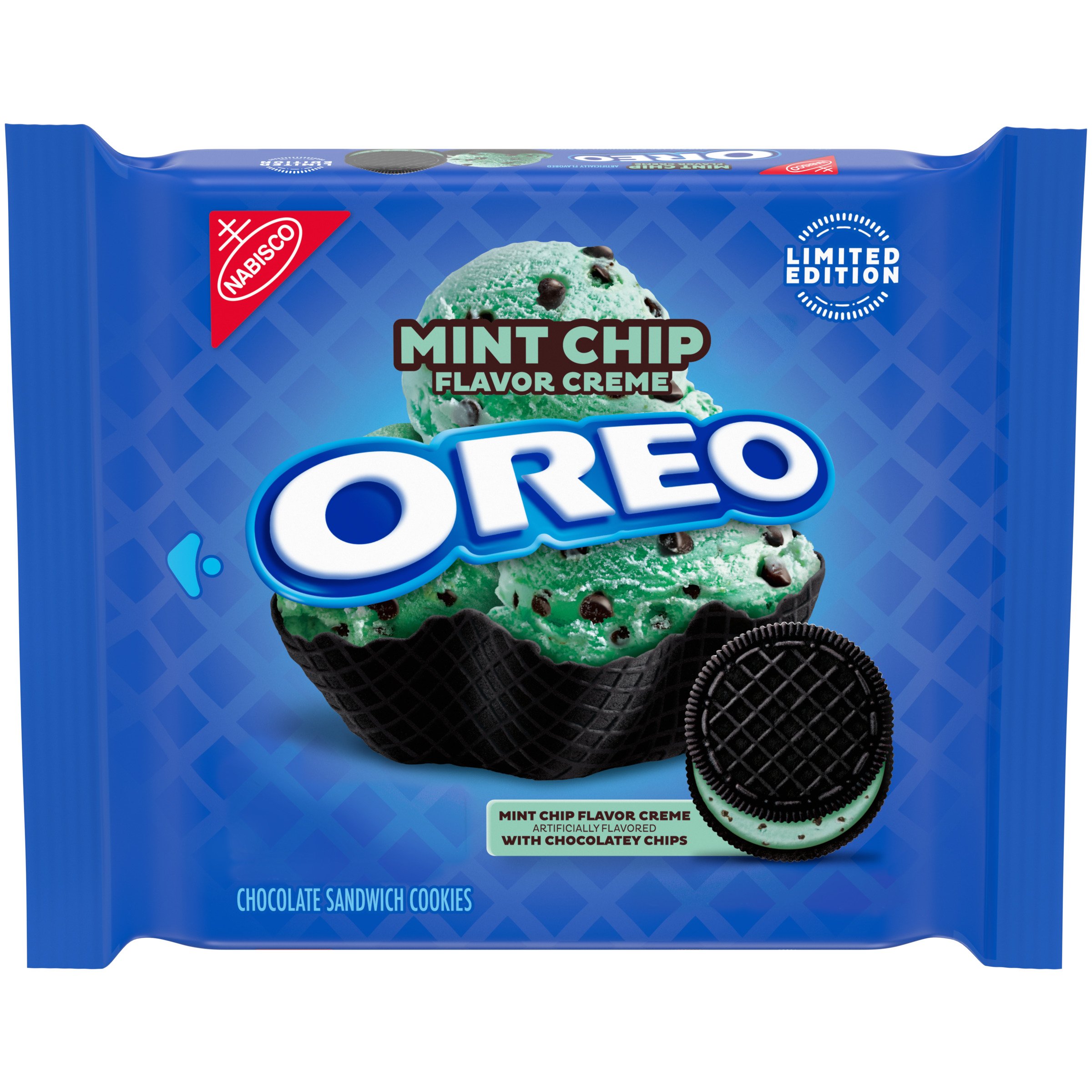 OREO Mint Chip Chocolate Sandwich Cookies Limited Edition - Shop ...