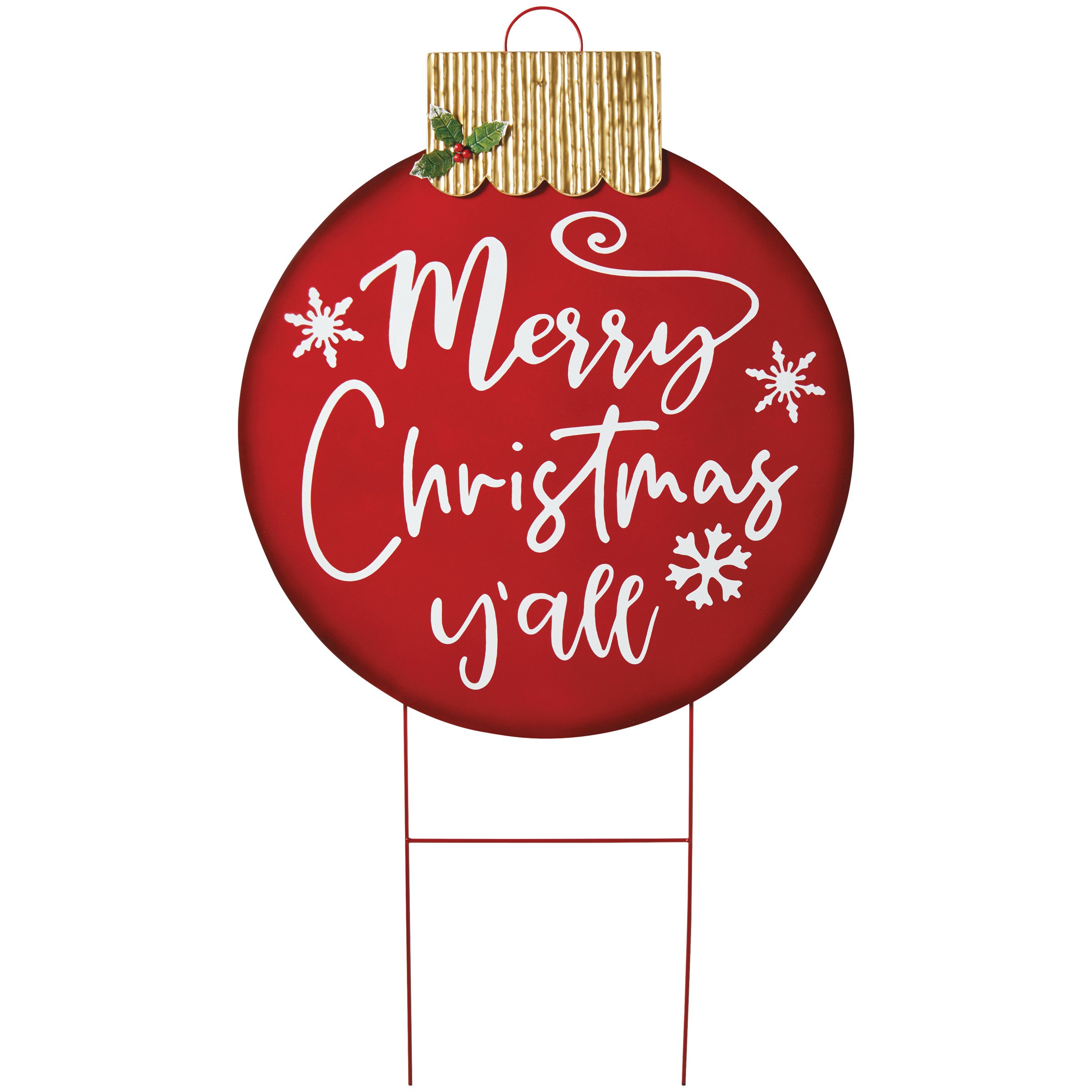 Destination Holiday Merry Christmas Y'all Ornament Yard Stake - Shop ...