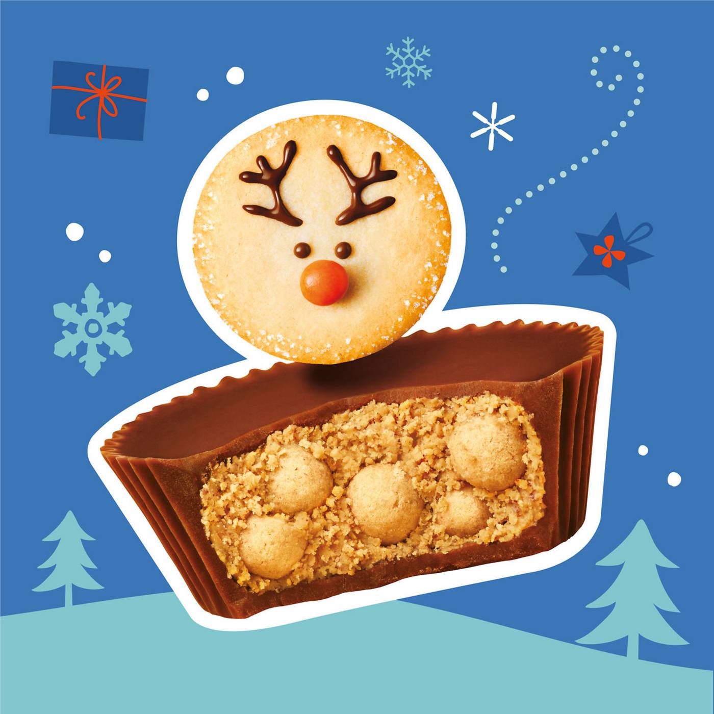 Reese's Sugar Cookie Milk Chocolate Peanut Butter Cup Christmas Candy ...