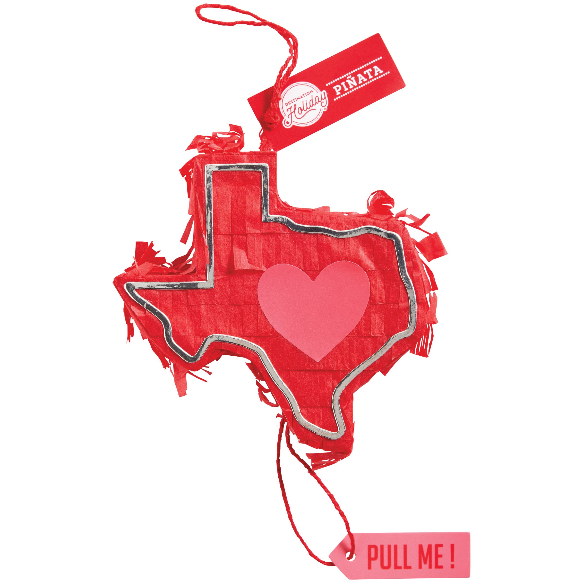Destination Holiday Texas Shaped Valentine's Pinata - Shop Party decor ...
