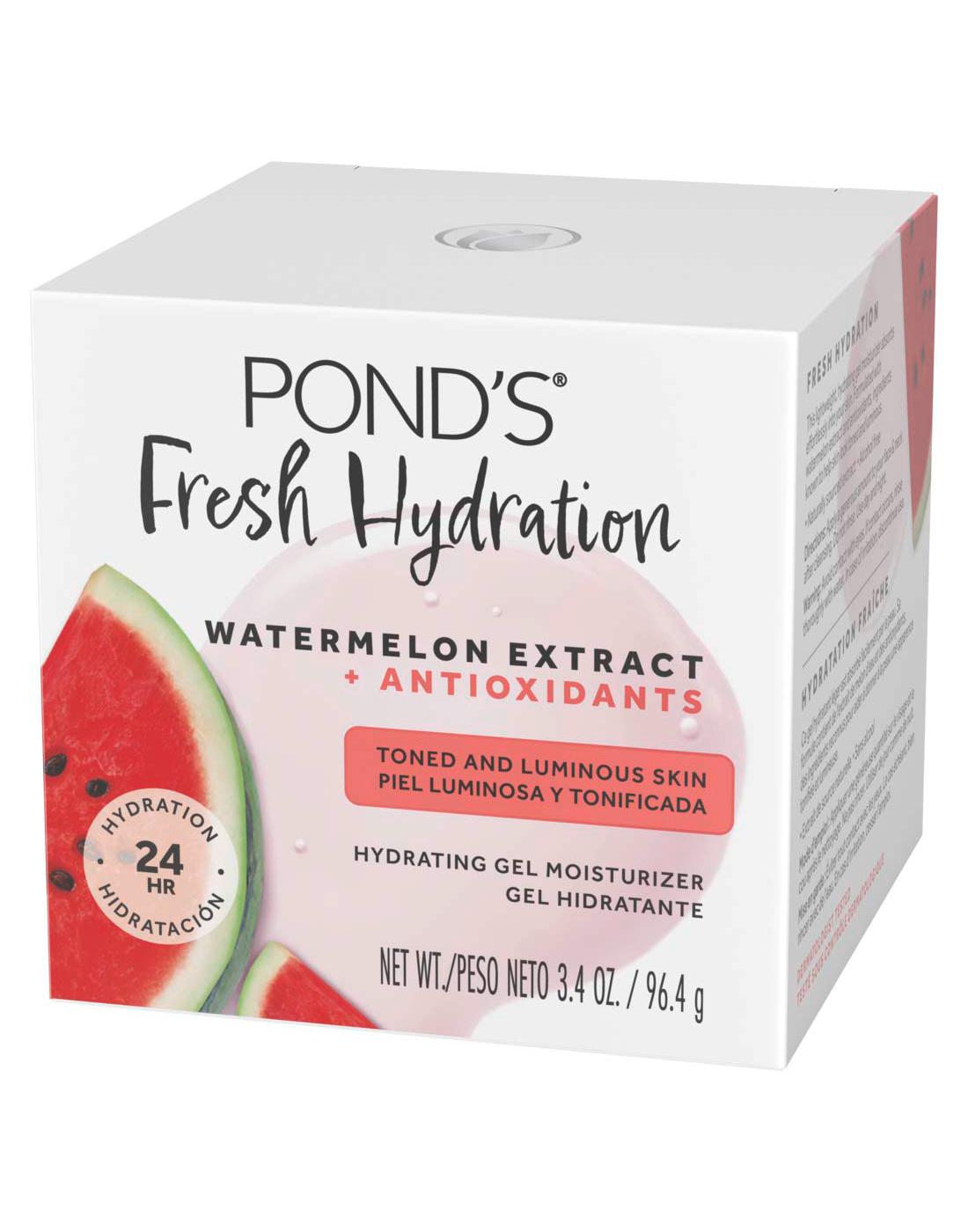 Pond's Fresh Hydration Watermelon Extract +Antioxidants Gel Moisturizer ...