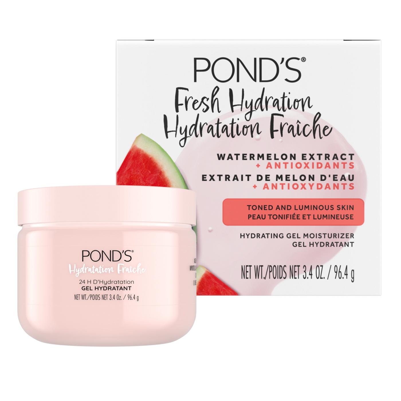 Pond's Fresh Hydration Watermelon Extract +Antioxidants Gel Moisturizer ...
