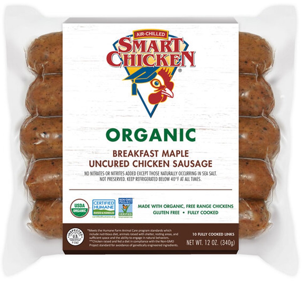 Smart Chicken Organic Maple Breakfast Sausage, 12 oz | Central Market ...