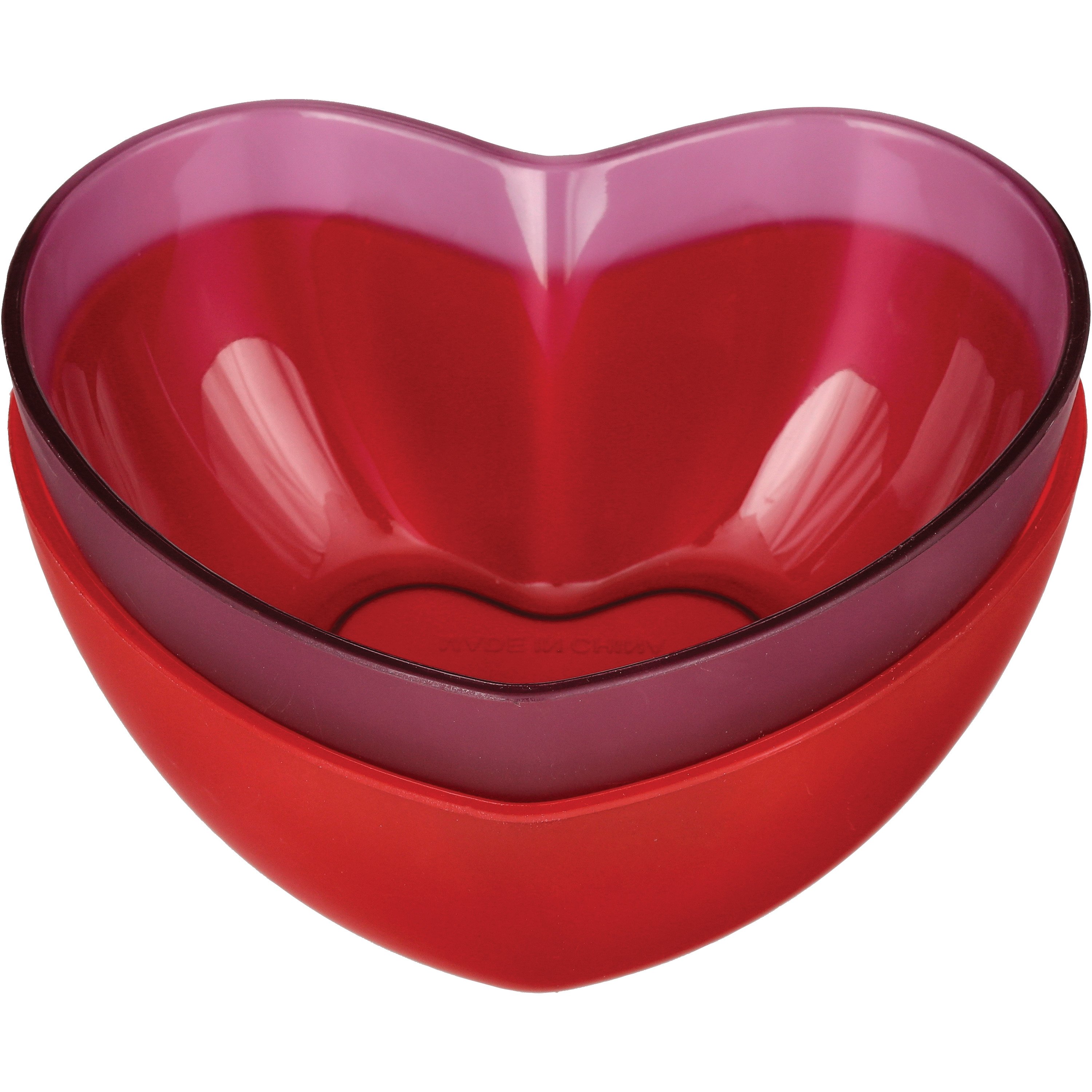 Destination Holiday Frosted Heart Shape Bowls - Red & Purple, 2 pk ...