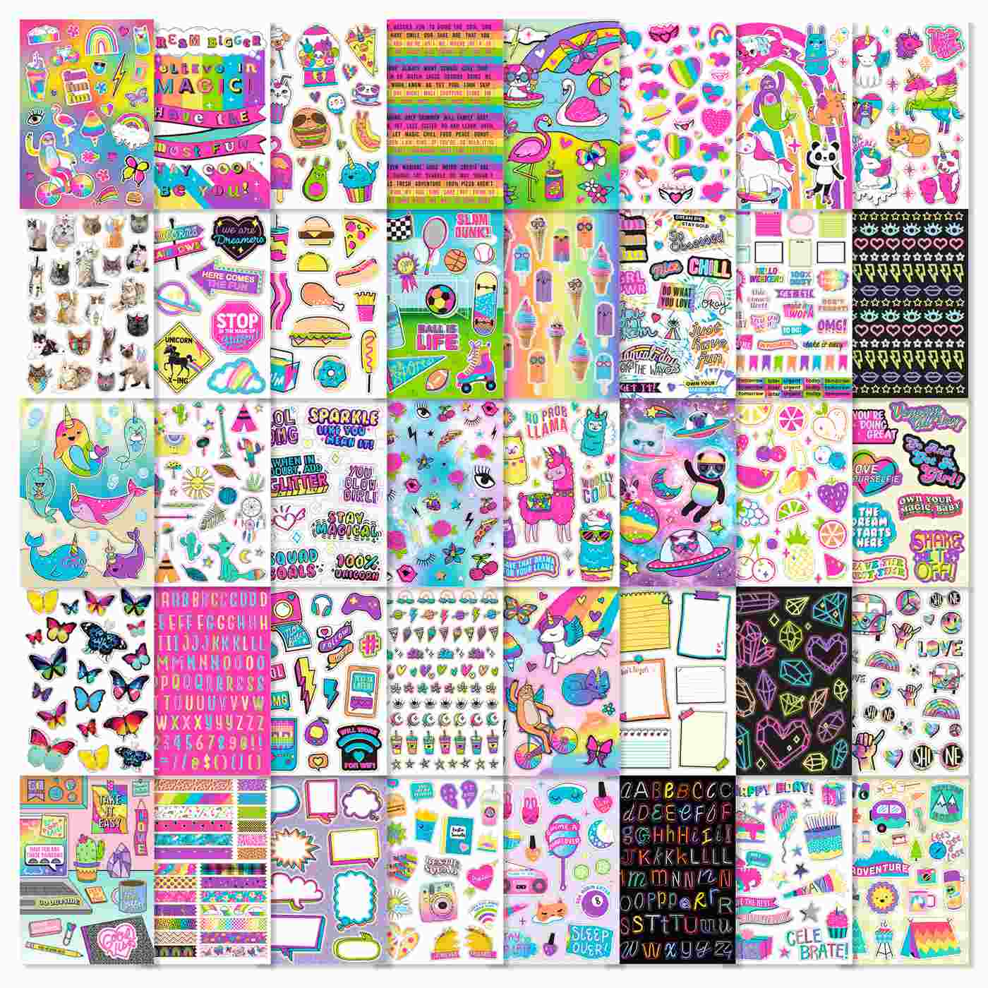 Fashion Angels 1000+ Totally Rainbow Sticker Book - Series 3 - Shop ...