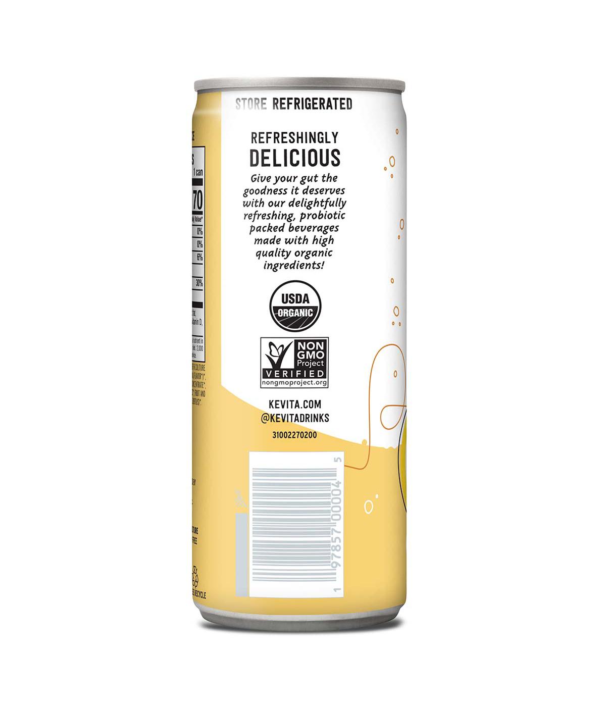 KeVita Probiotic Refresher Sparkling Drink - Lemon Ginger - Shop Juice at H-E-B