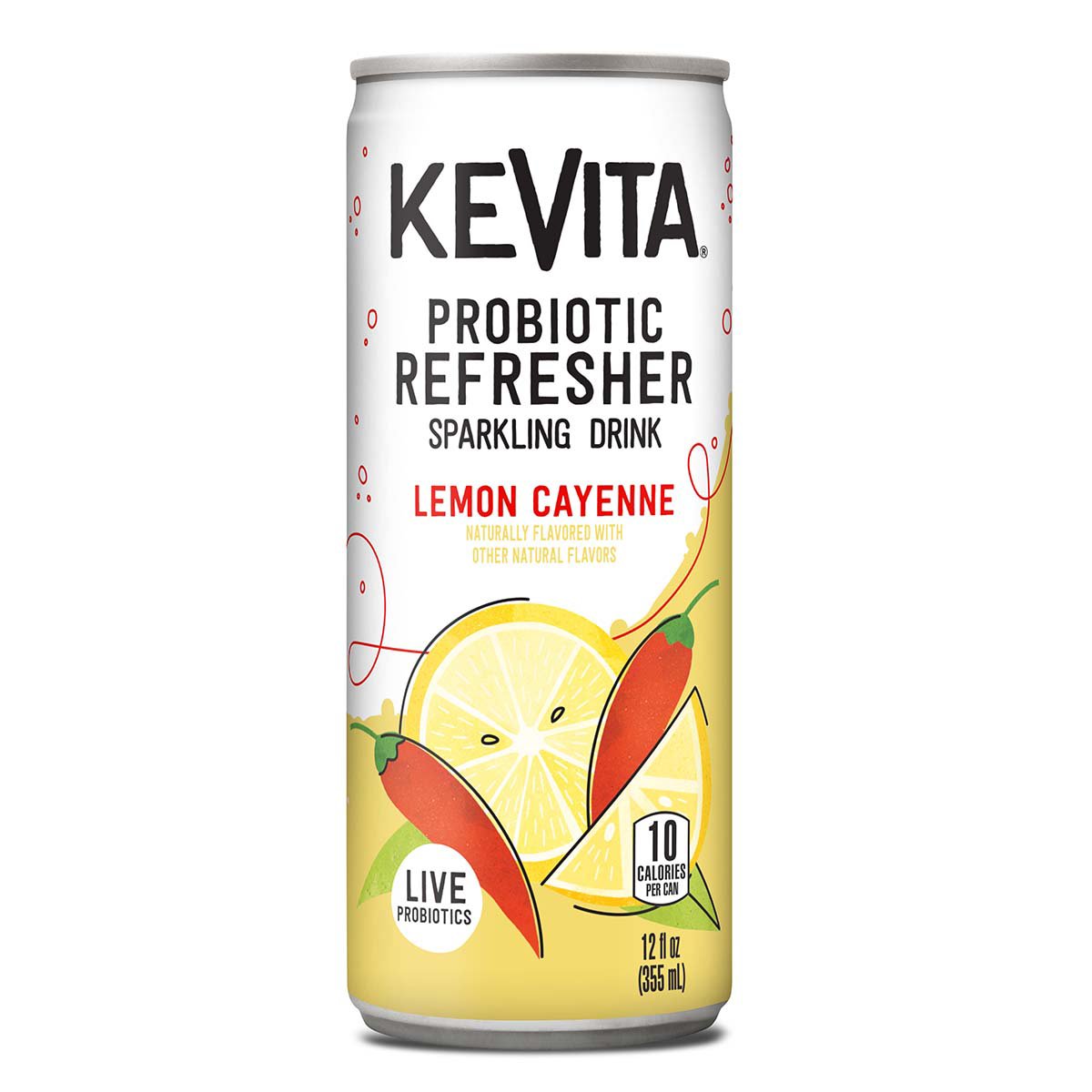 KeVita Probiotic Refresher Sparkling Drink - Lemon Cayenne - Shop Juice ...