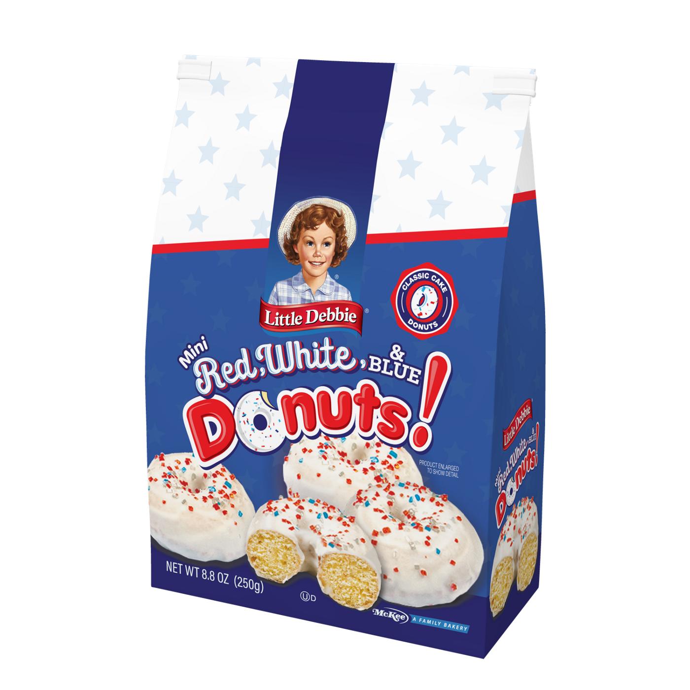 Little Debbie Red White & Blue Mini Donuts - Shop Snack cakes at H-E-B