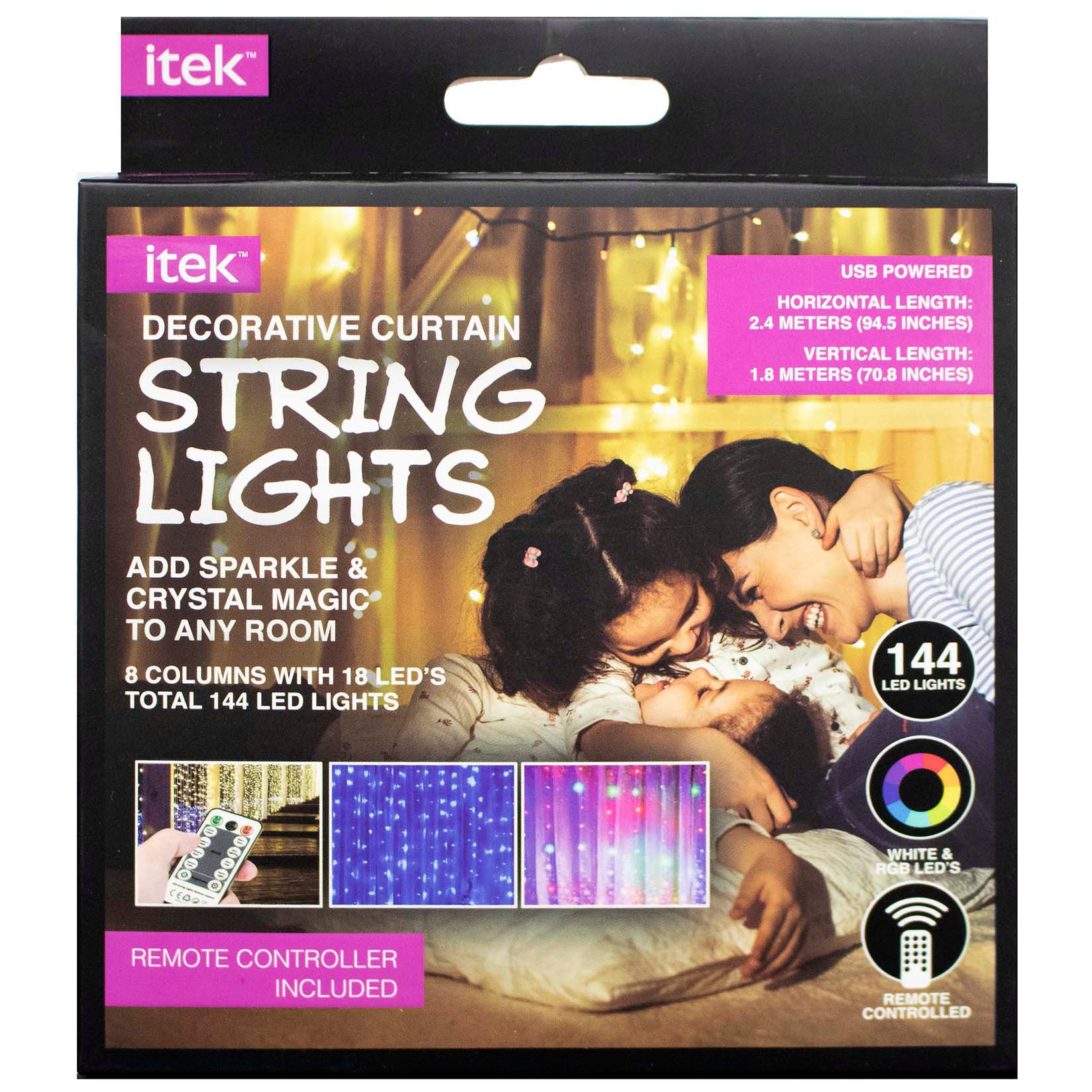 Itek Decorative Curtain String Lights - Shop Lamps & lights at H-E-B
