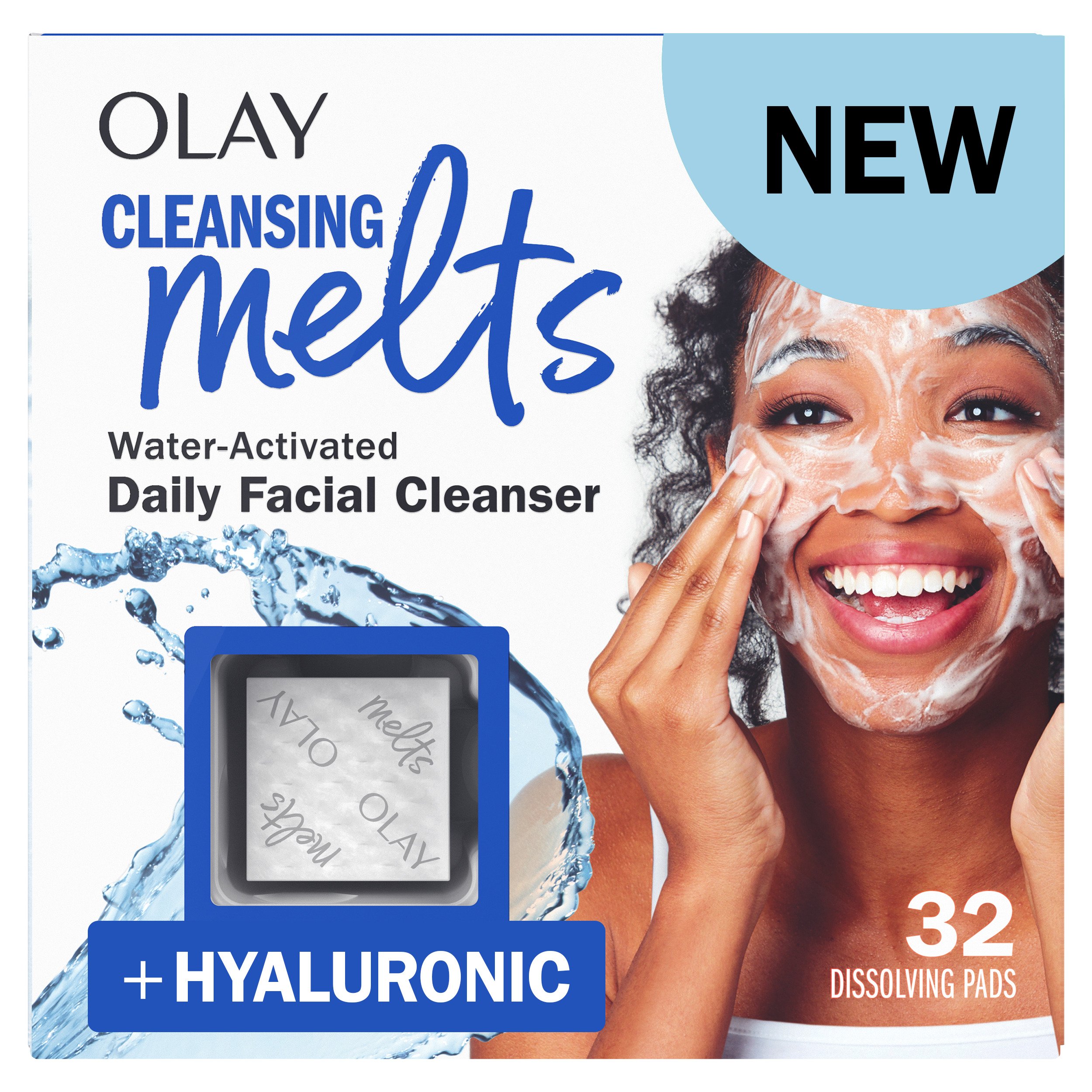 Olay Cleansing Melts +Hyaluronic Daily Facial Cleanser - Shop Facial ...