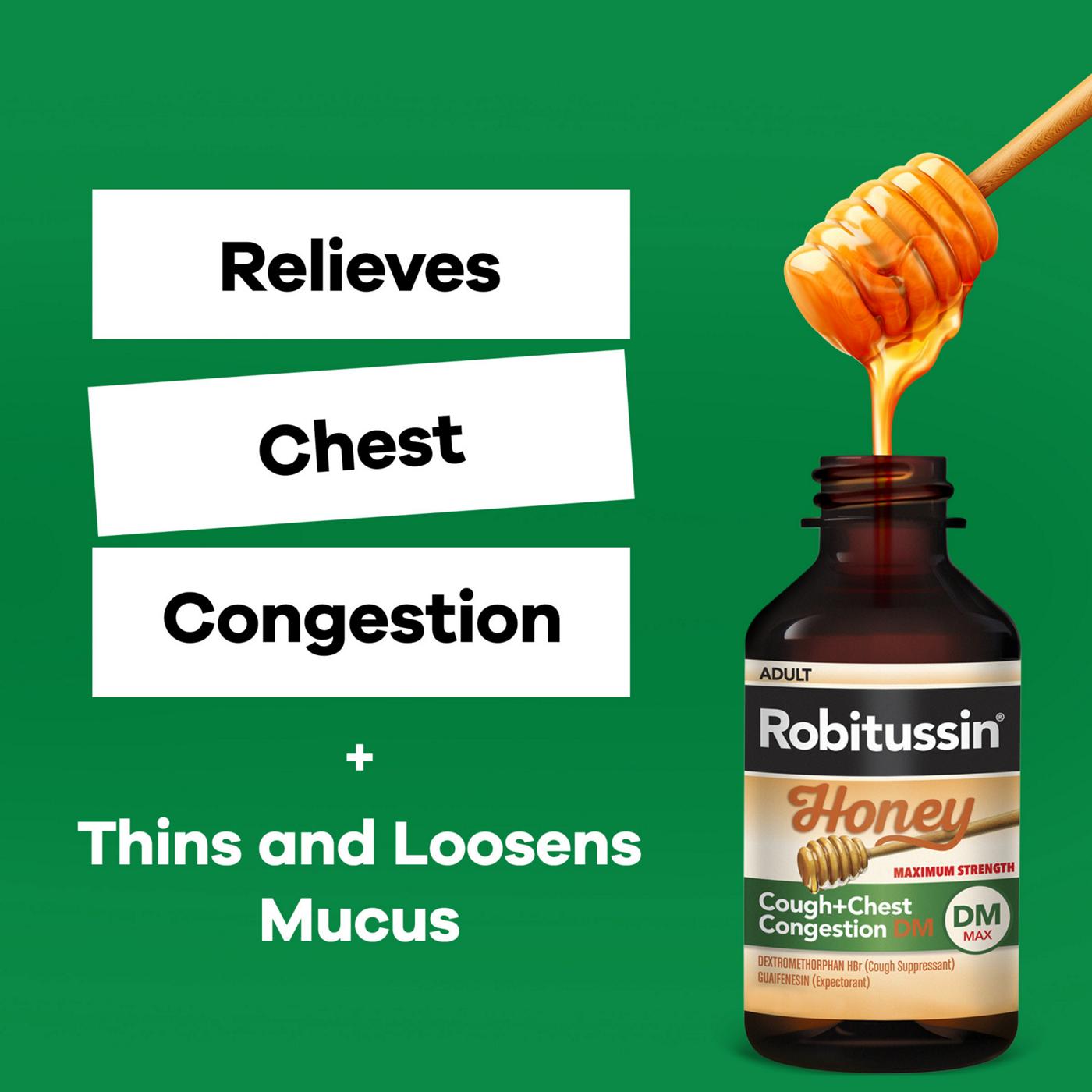 Robitussin Honey DM Max Cough + Chest Congestion - Shop Cough, cold ...