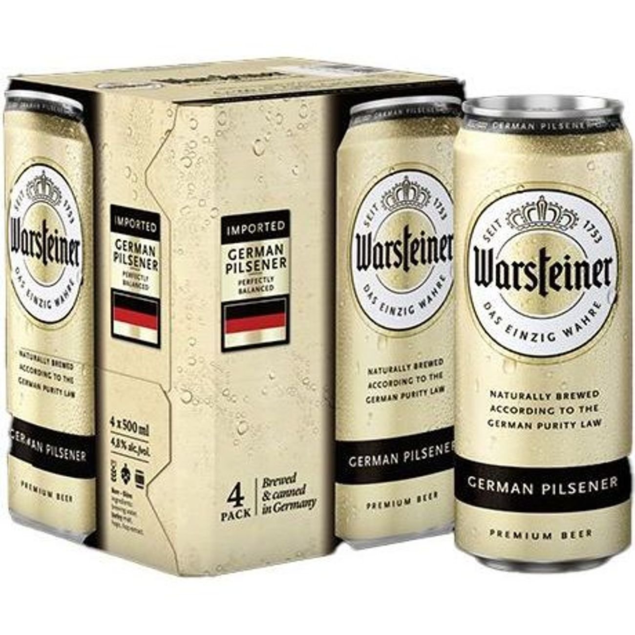 Warsteiner German Pilsner Beer 4 pk Cans - Shop Beer at H-E-B