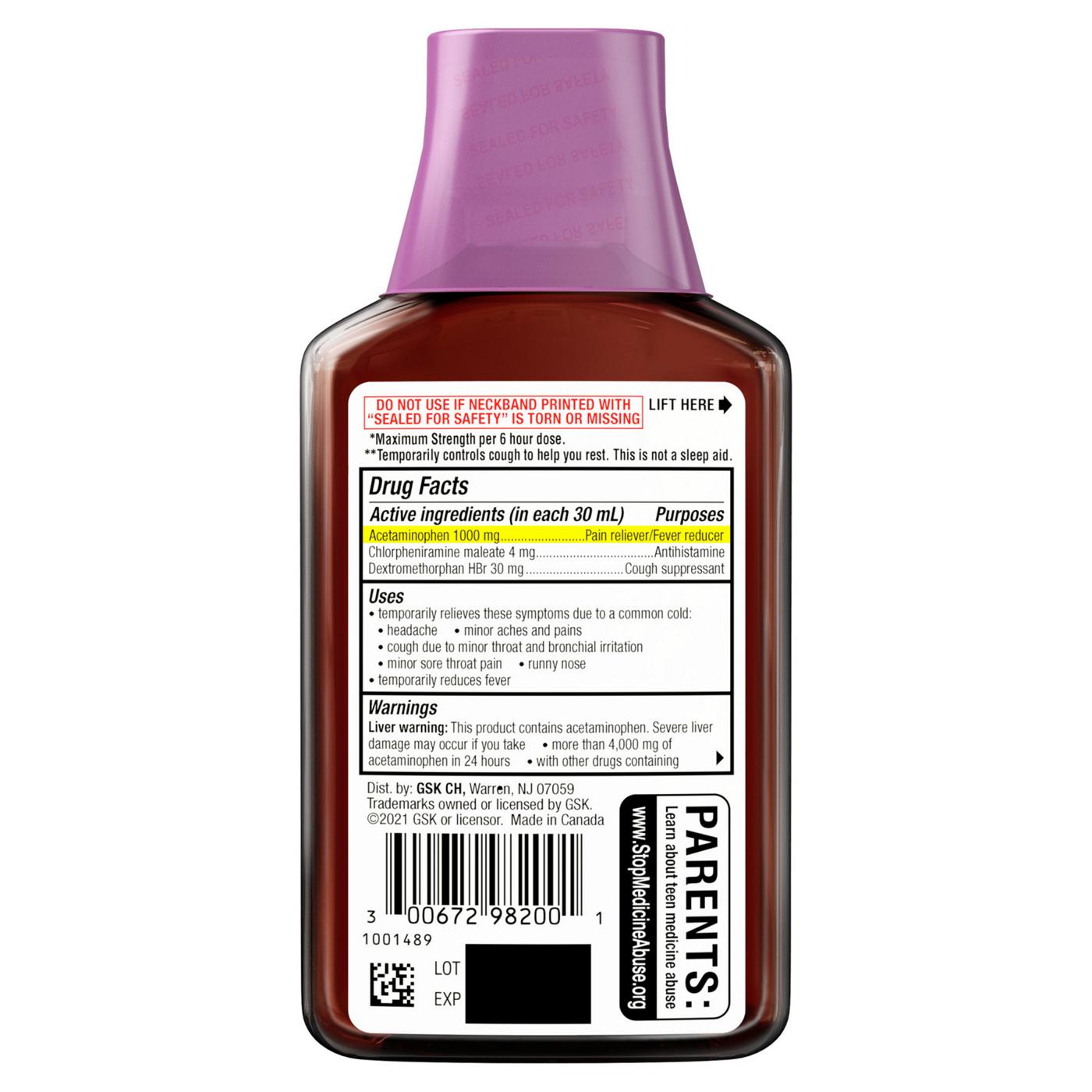 Theraflu Max Strength Nighttime Flu Medicine for Flu Symptom Relief ...