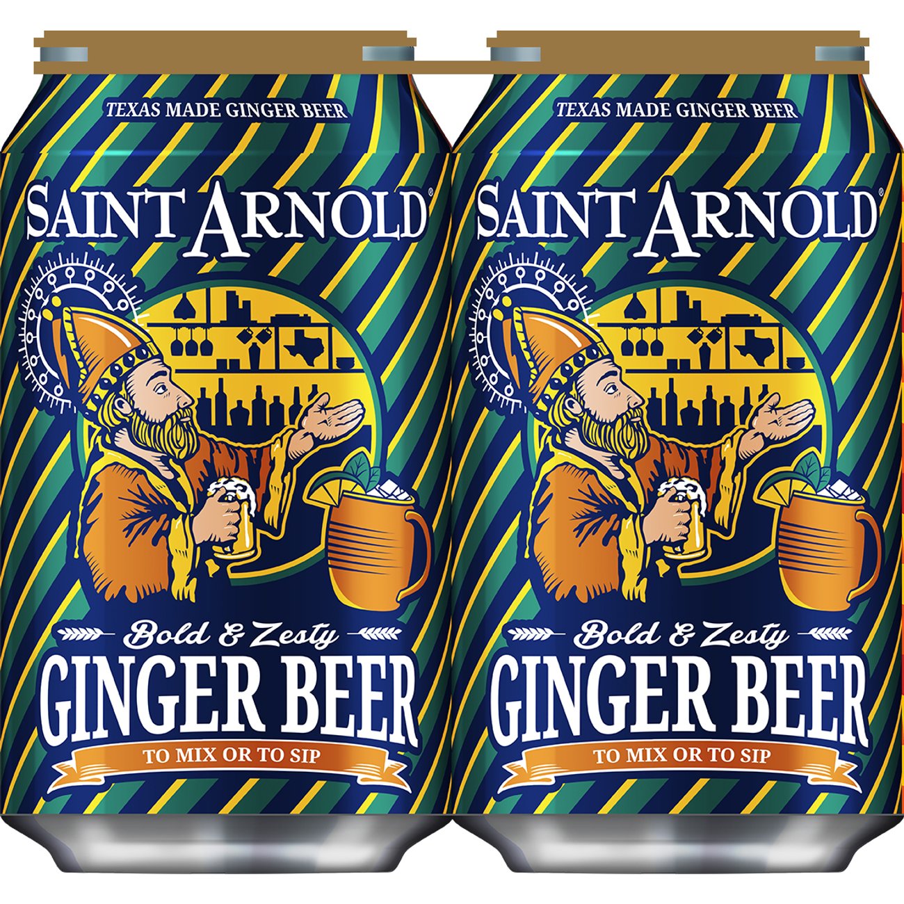 Saint Arnold Ginger Beer 6 pk Cans - Shop Cocktail mixers at H-E-B