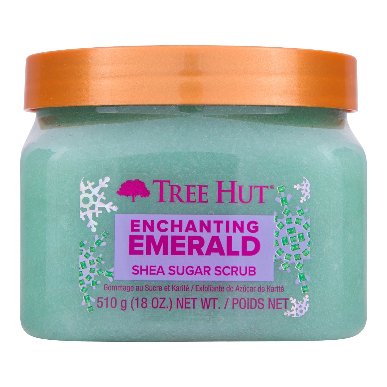 Tree Hut Shea Sugar Scrub - Enchanting Emerald - Shop Body scrubs at H-E-B