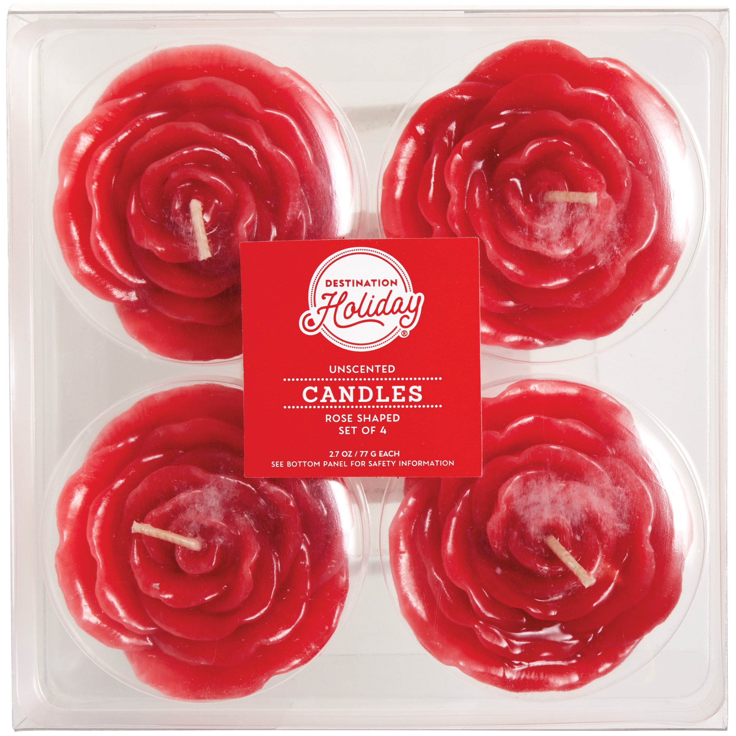Destination Holiday Rose Shape Valentine's Candles - Shop Candles at H-E-B