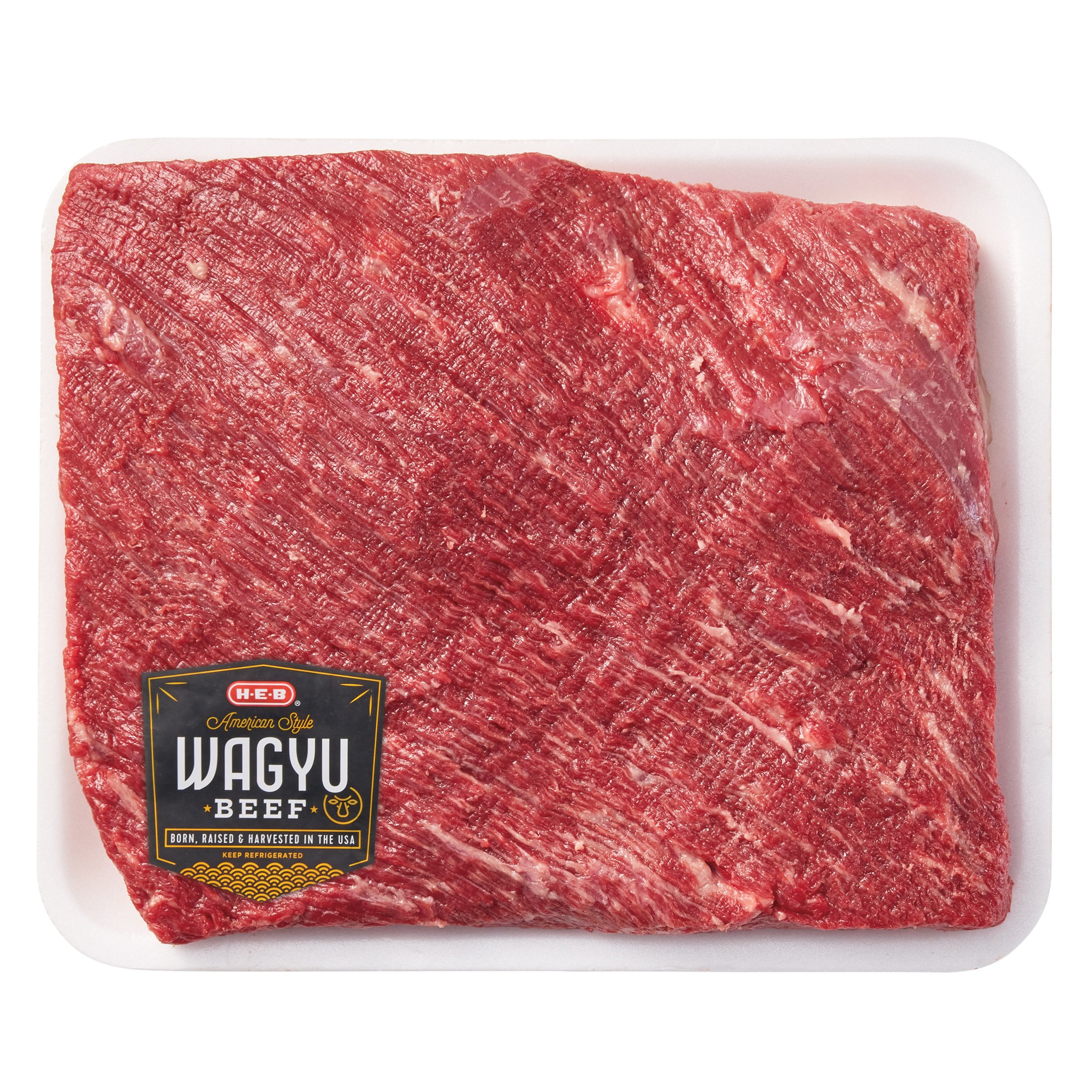 H-E-B American-Style Wagyu Beef Market Trimmed Brisket Flat - Shop Beef ...