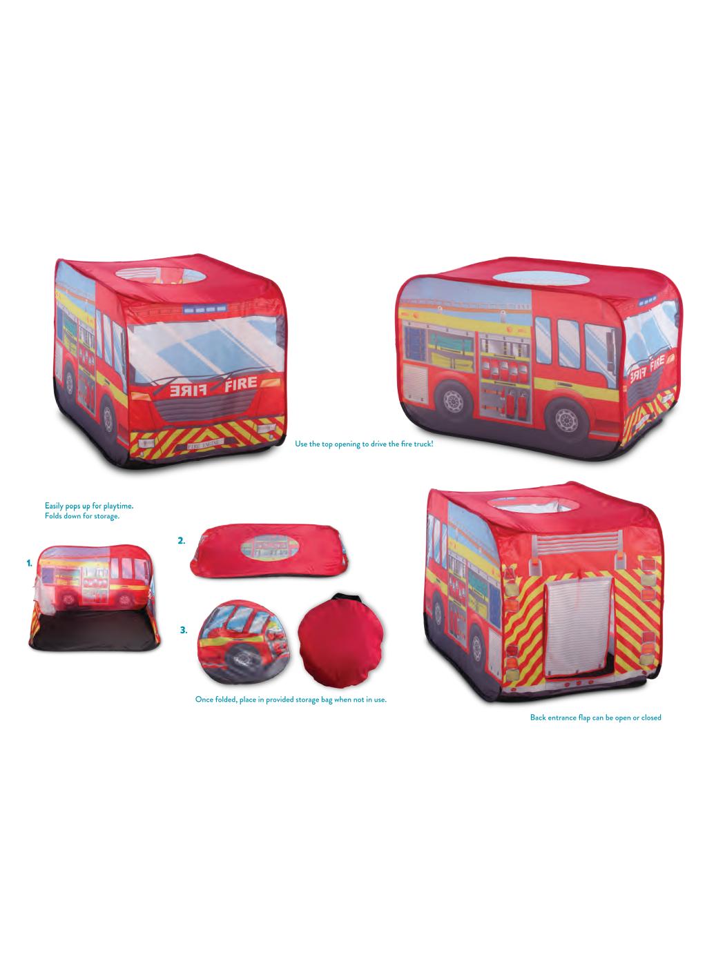 H-E-B Beyond Imagination! Fire Engine Play Tent - Shop Playsets at H-E-B