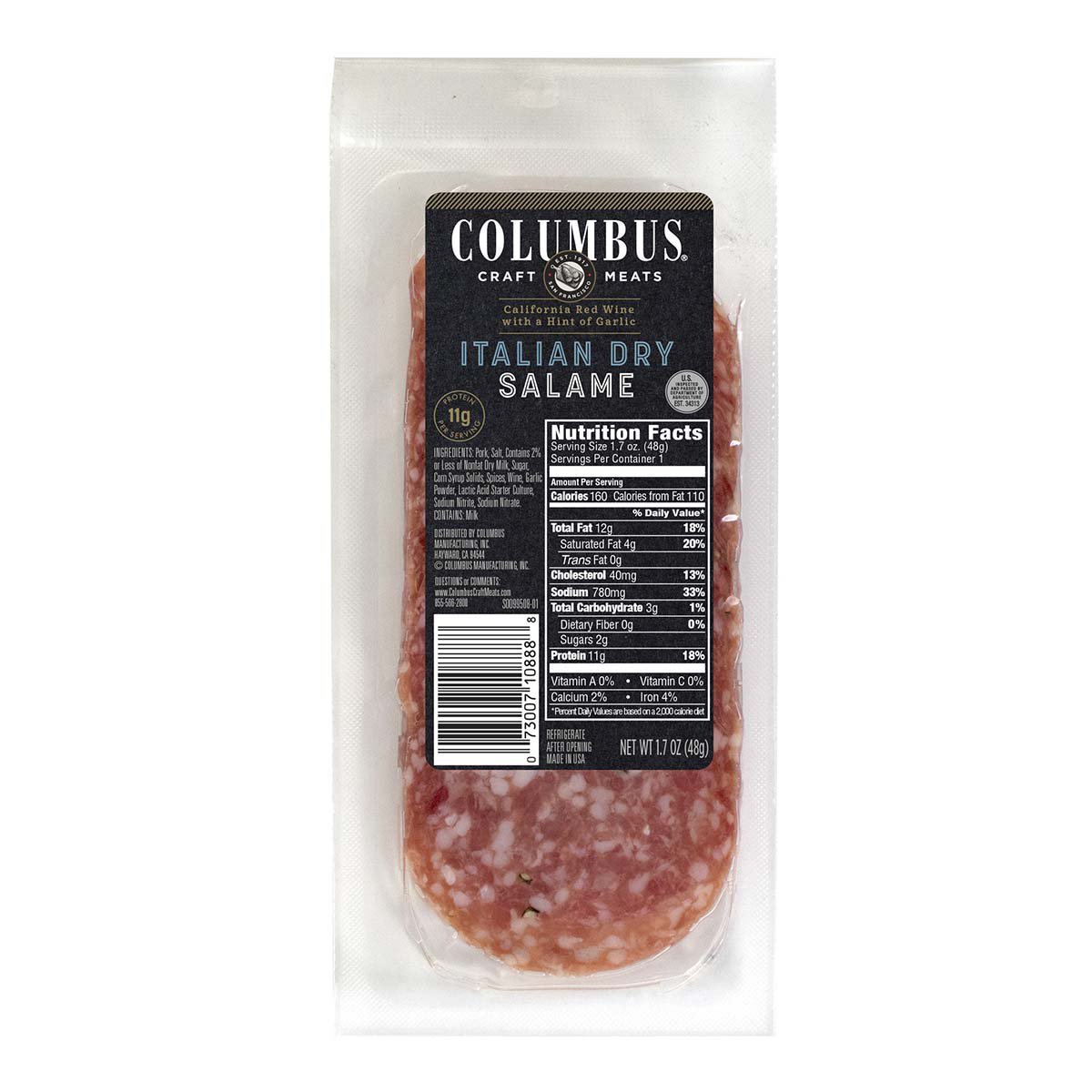 Columbus Sliced Italian Dry Salame - Shop Meat at H-E-B