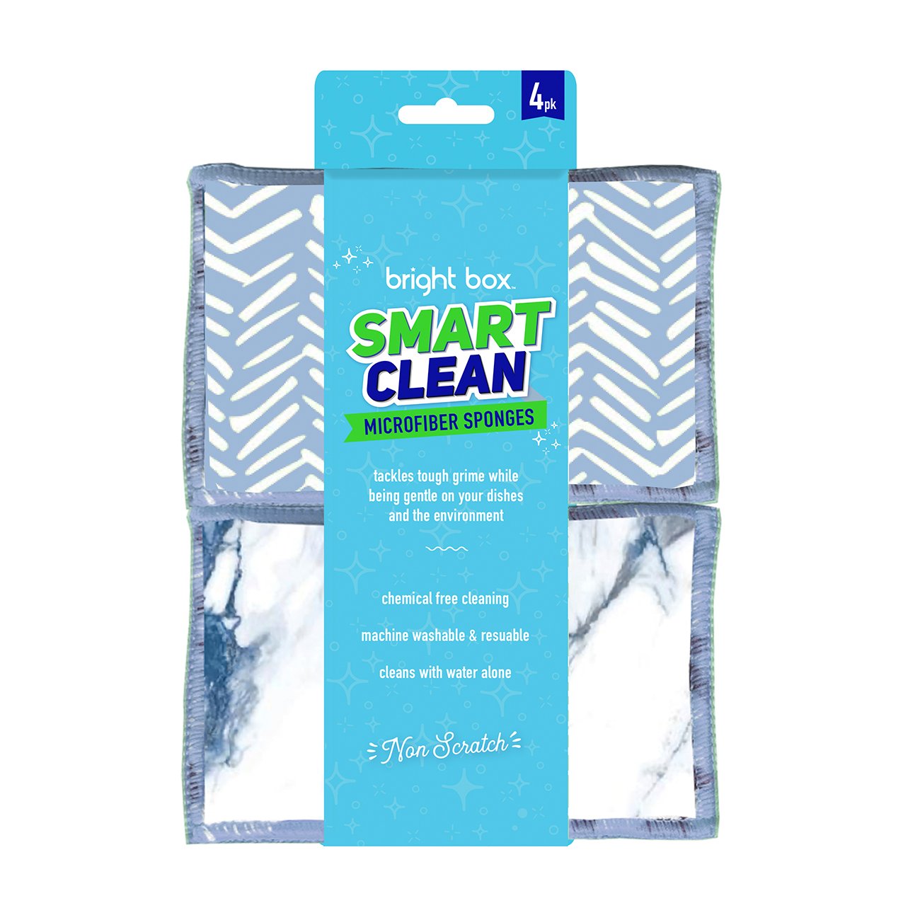 Bright Box Microfiber Sponge - Blue - Shop Sponges & scrubbers at H-E-B