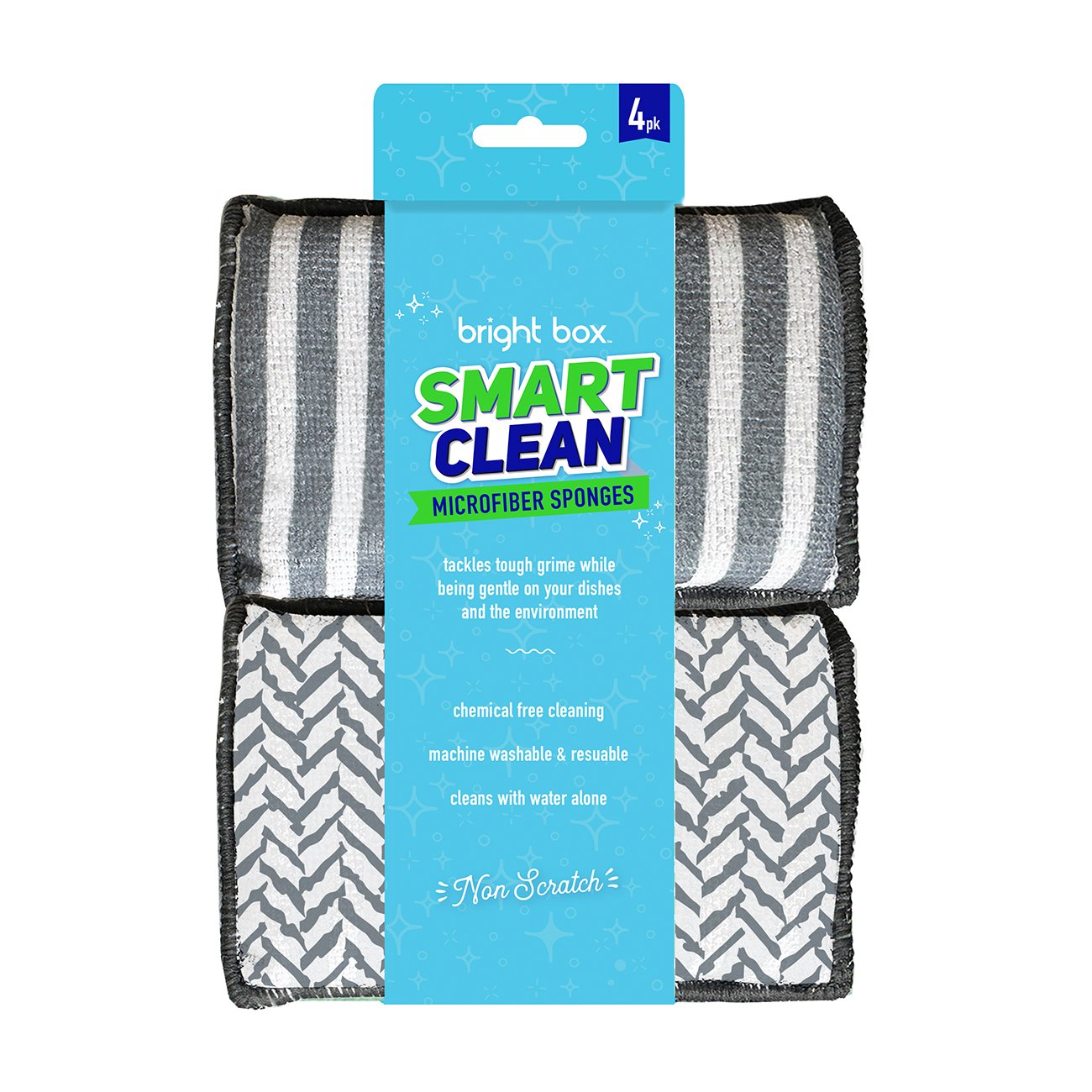 Bright Box Microfiber Sponge - Gray - Shop Sponges & scrubbers at H-E-B