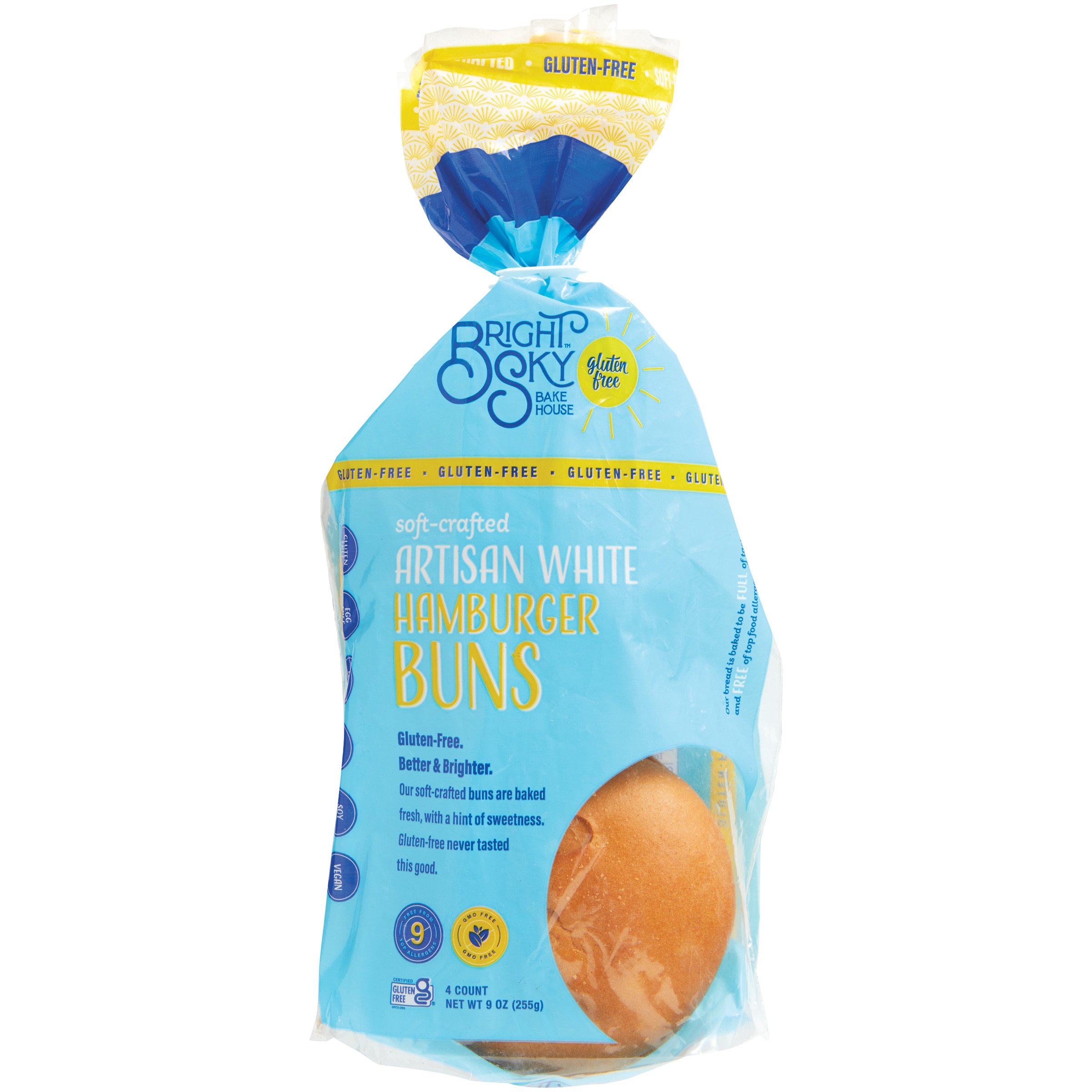 Bright Sky Bake House Gluten Free Artisan White Hamburger Buns - Shop Buns & rolls at H-E-B