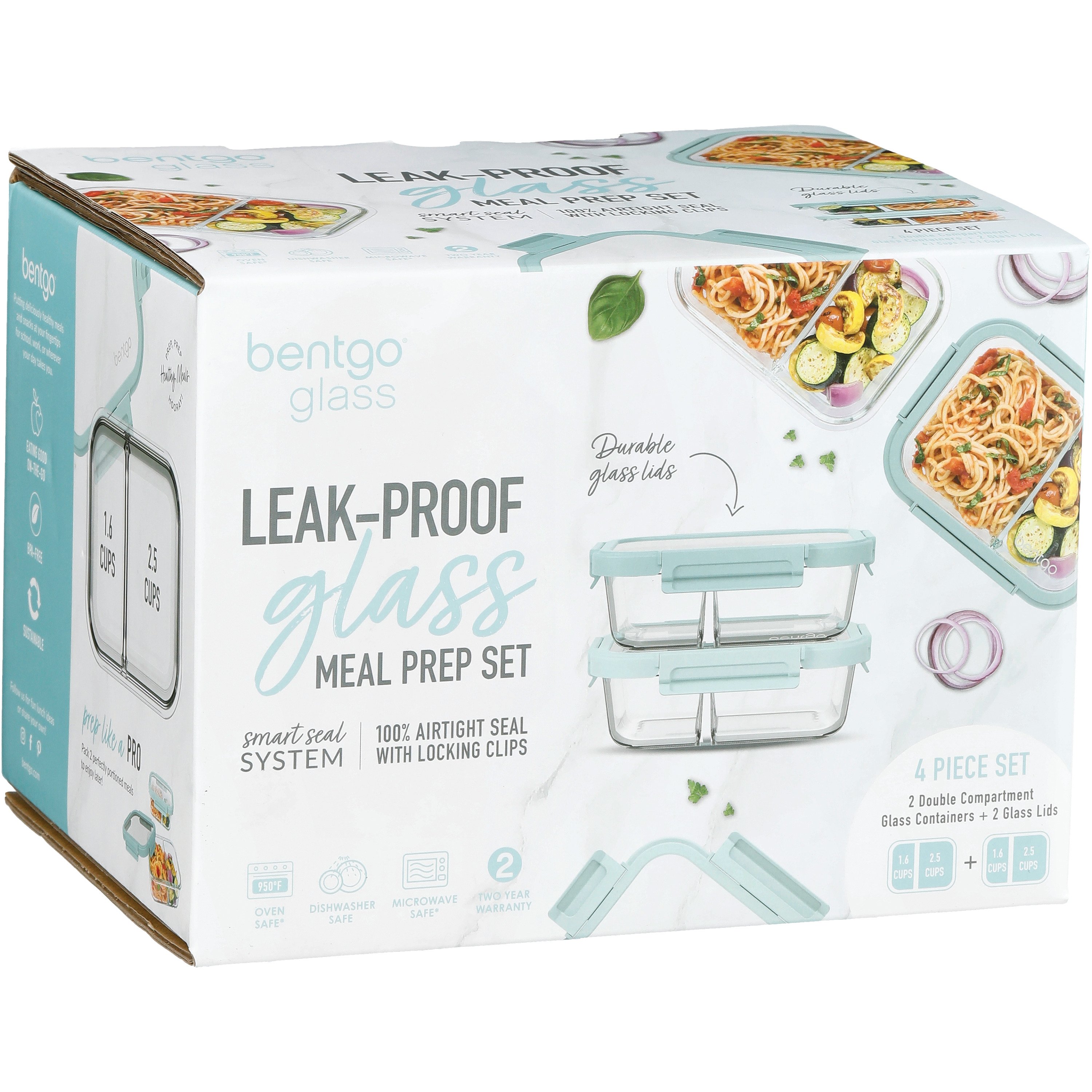 Bentgo Glass Leak Proof Meal Prep Set - Shop Food storage at H-E-B