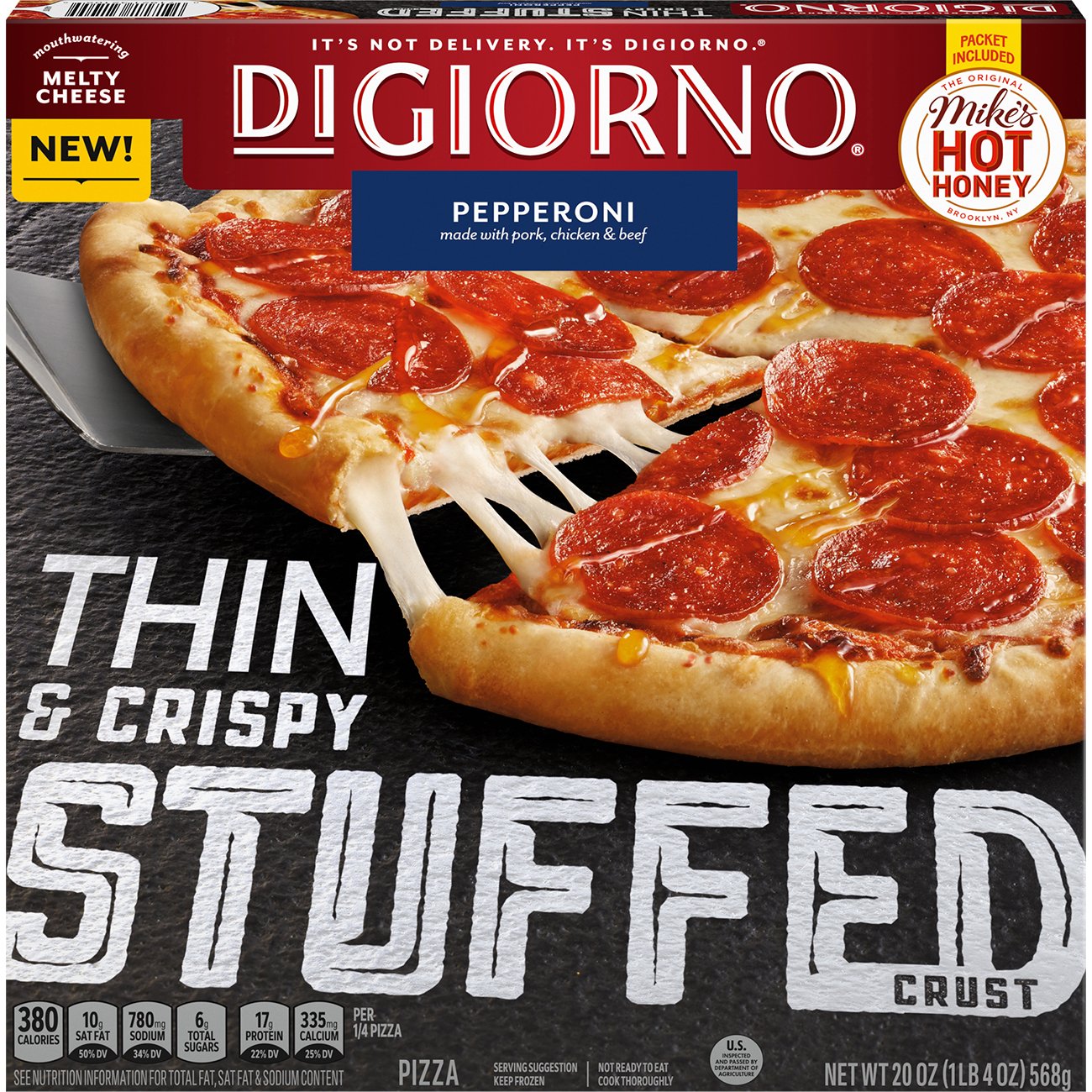 DiGiorno Thin & Crispy Stuffed Crust Pepperoni Frozen Pizza & Mike's ...