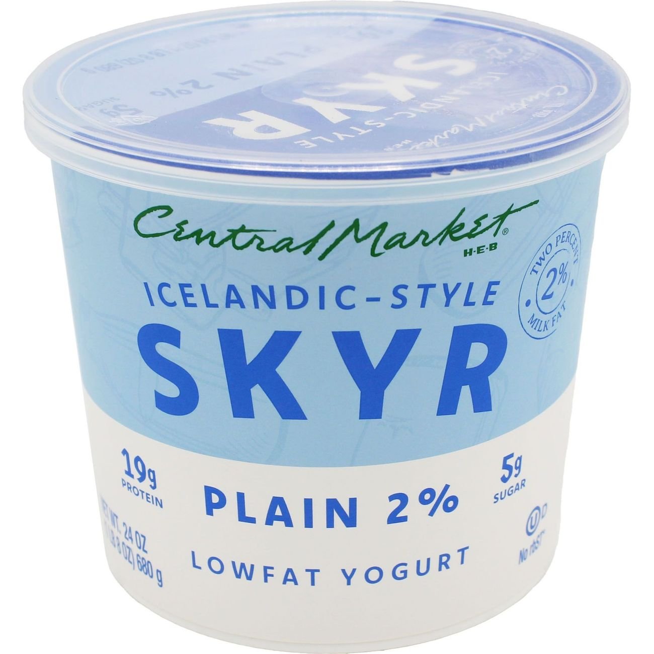 Central Market 19g Protein Icelandic Style Skyr Low Fat Yogurt – Plain ...